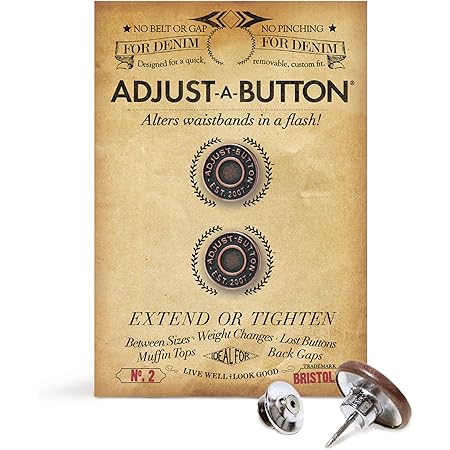 Amazon.com: Nippies Adjust-a-Button for Jeans - Pack of 2 Adjustable ...