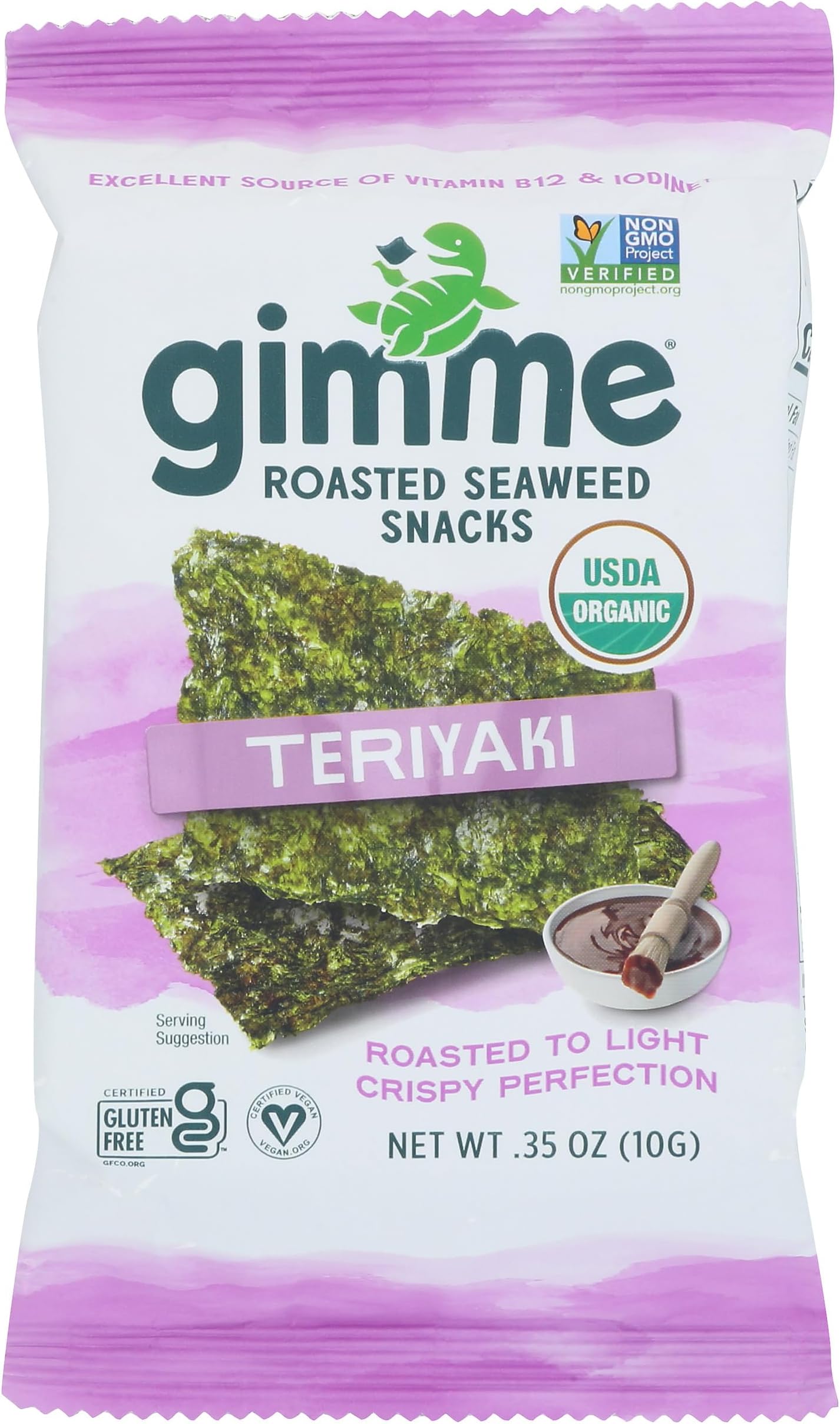 Amazon.com: Gimme Grab & Go Roasted Seaweed Snacks, Teriyaki, Vegan ...