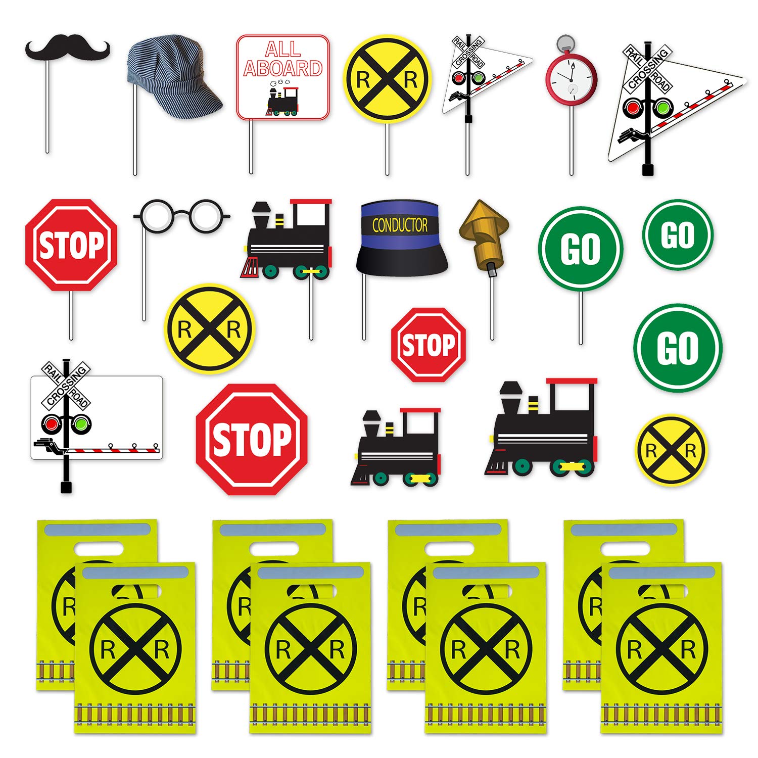Buy Havercamp Railroad Party Accessory | Photo Props, Wall Cutouts ...