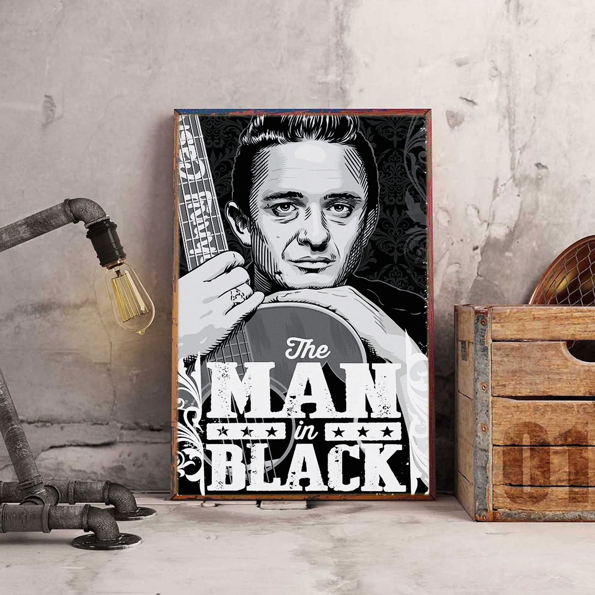 Johnny Cash Man In Black Poster