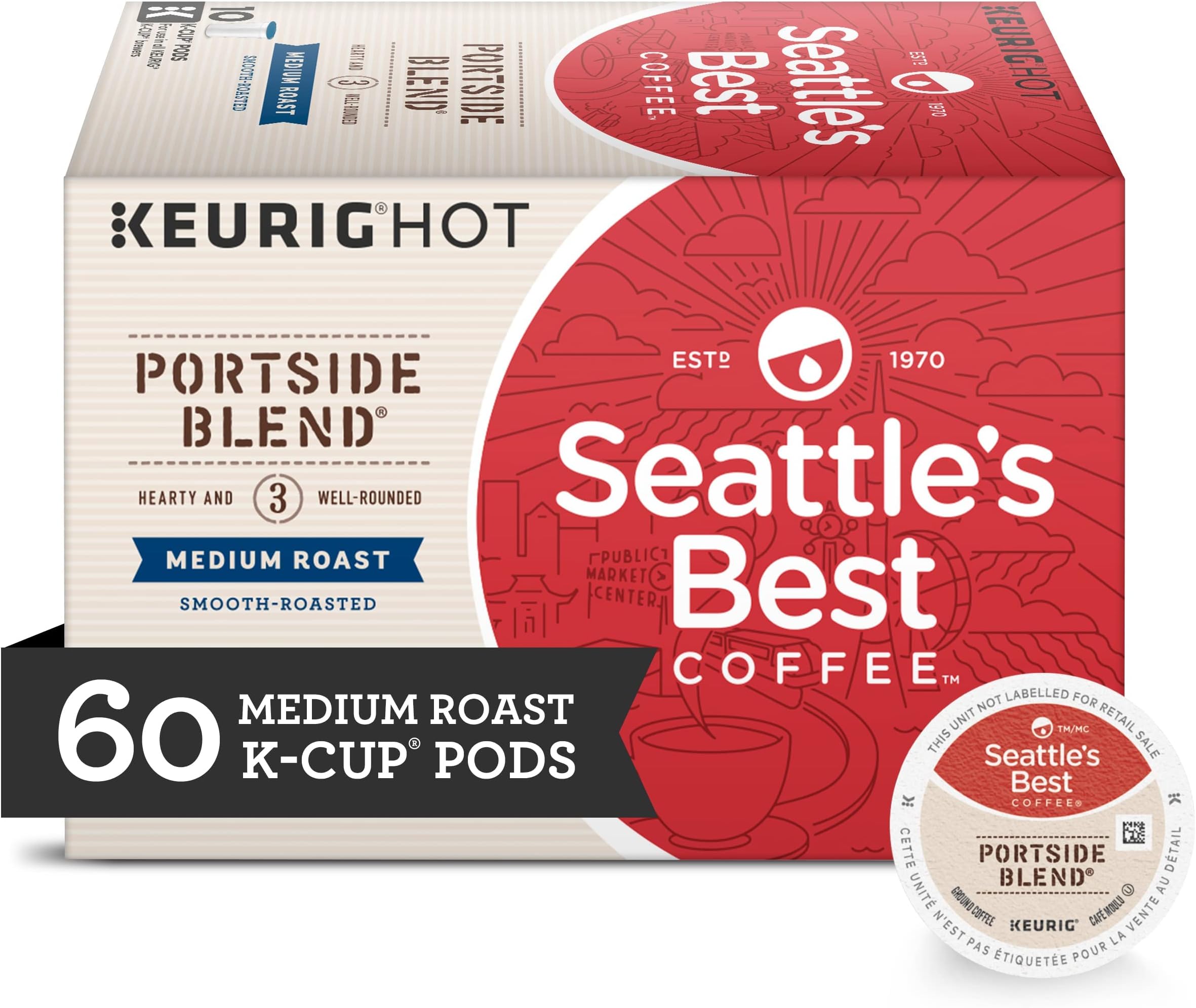 Amazon.com: Seattle's Best, Single Serve K-Cup Coffee, 3.5oz Box (Pack ...
