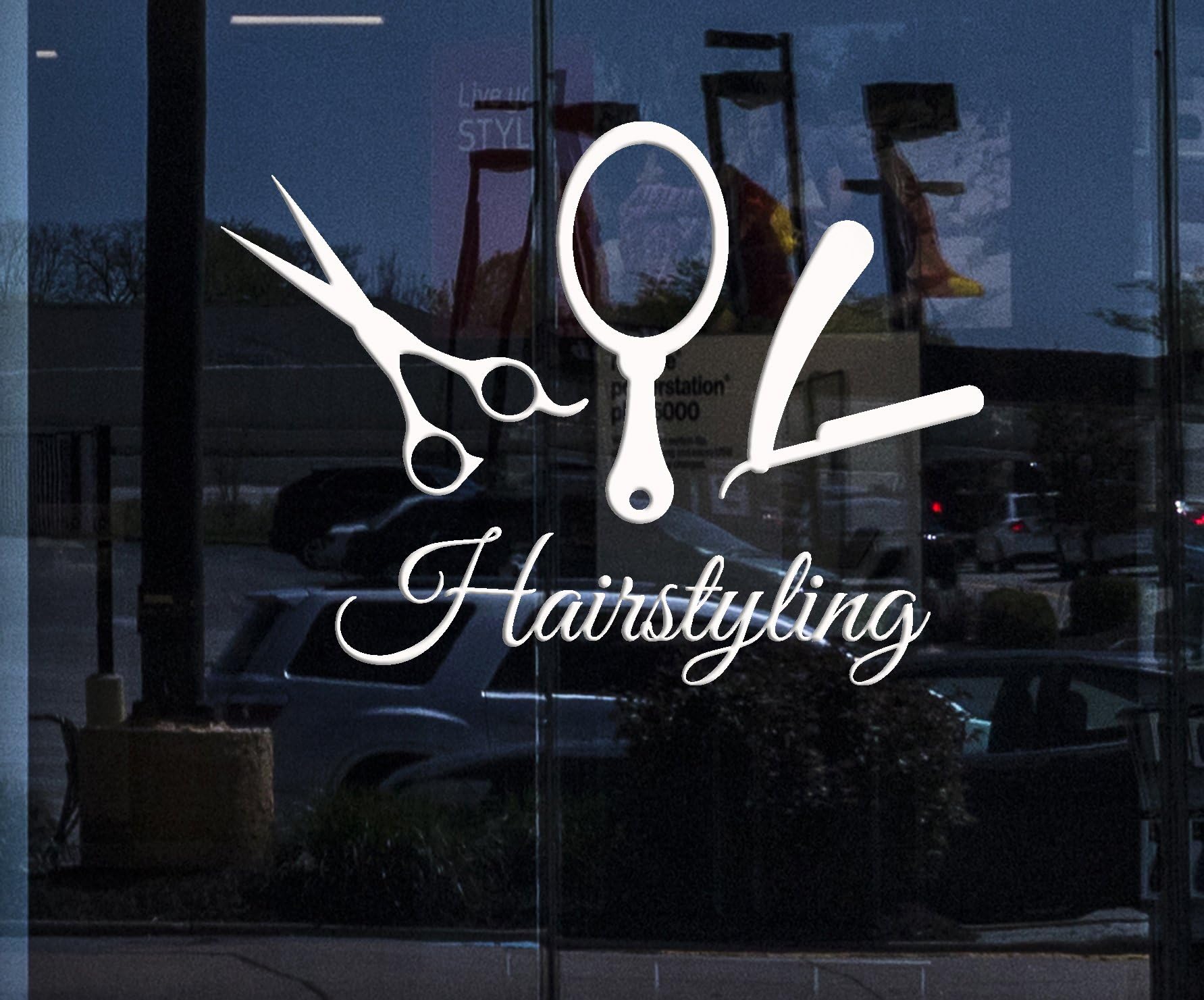 Amazon.com: Hair Beauty Salon Vinyl Decal Sticker Business Sign Window ...
