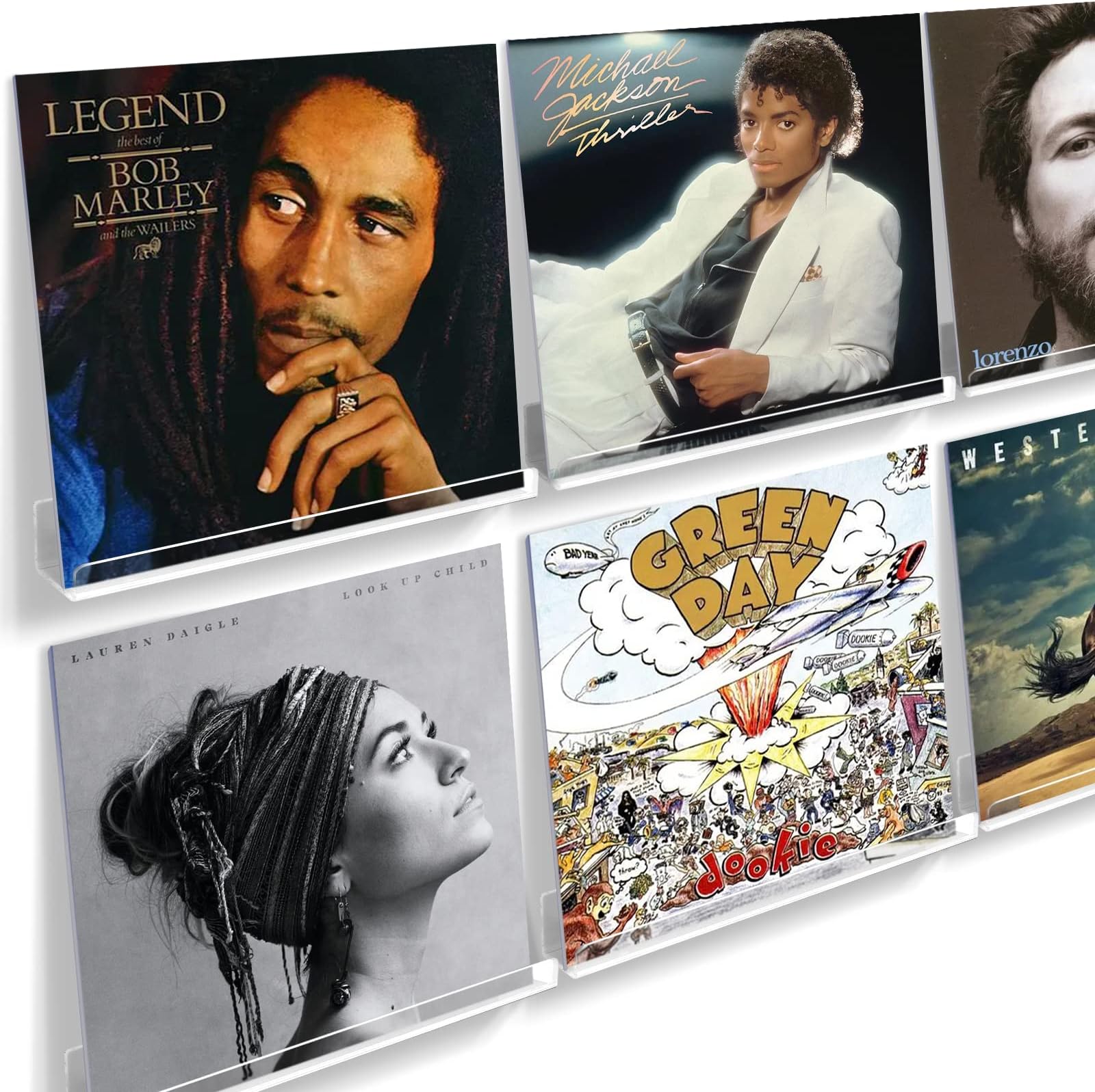 Amazon.com: Teridokor Vinyl Record Shelf Wall Mount 6 Pack, 12 Inch ...