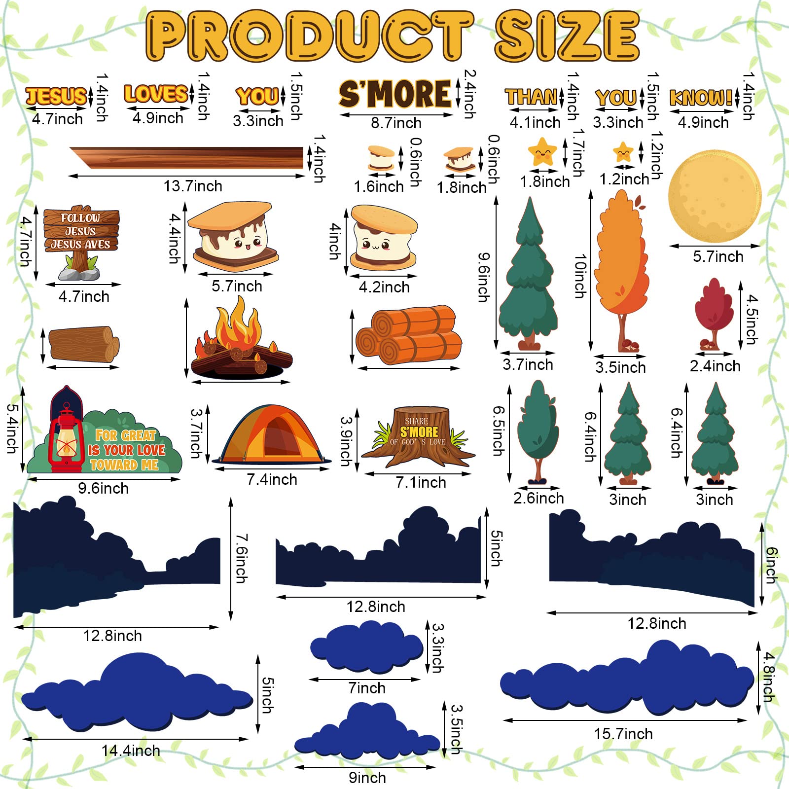 Snapklik.com : Jesus Loves You Smore Bulletin Board Set Christian ...