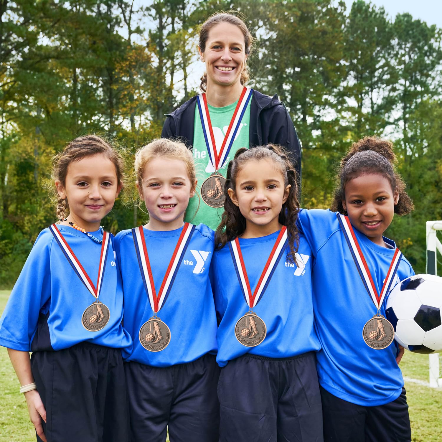 Snapklik.com : ENASGLOO 12 Pieces Soccer Award Medals Metals Bronze ...