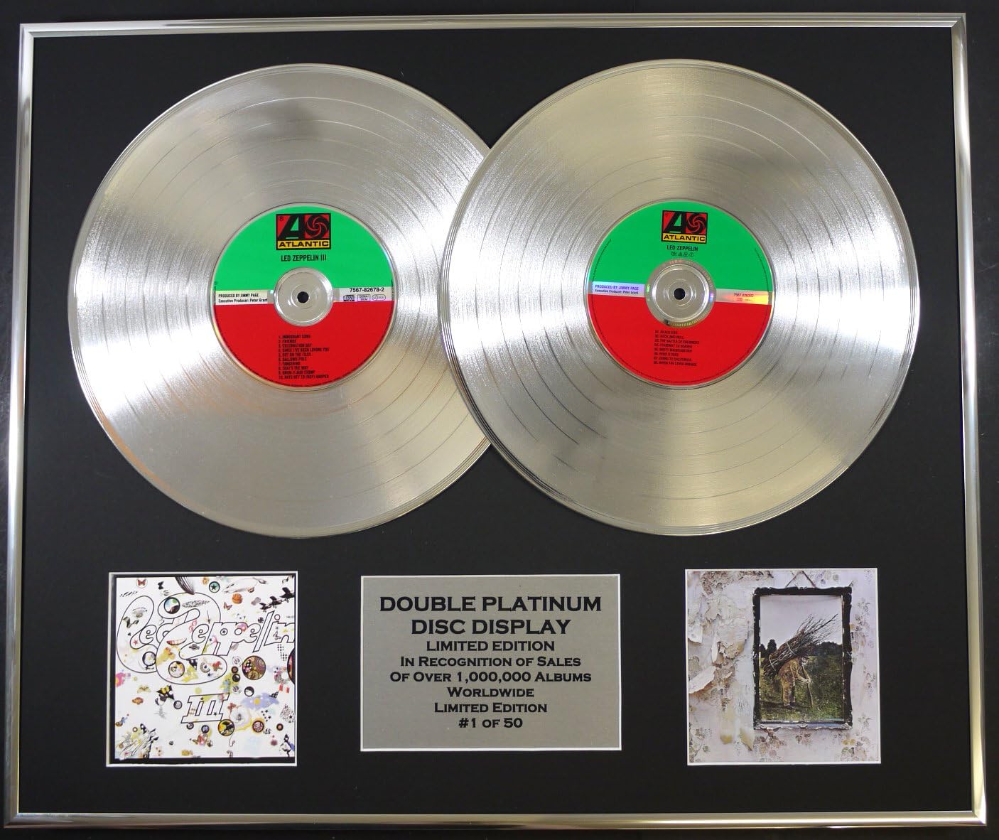 LED ZEPPELIN/Cd doble Disco de Platino Record Display/Edicion LTD ...