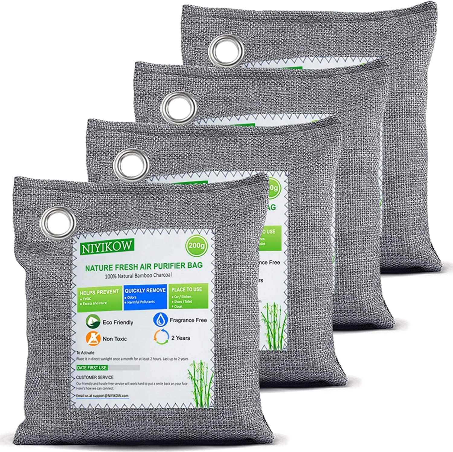 Amazon.com: Nature Fresh Air Purifier Bags | Charcoal Bags Odor ...