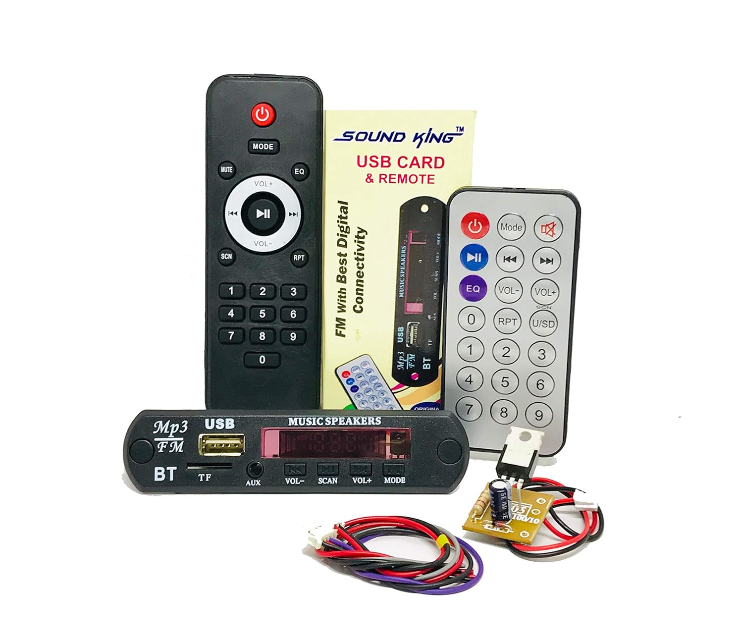 Sound King Bluetooth FM USB AUX Card MP3 Stereo Audio Player Decoder ...