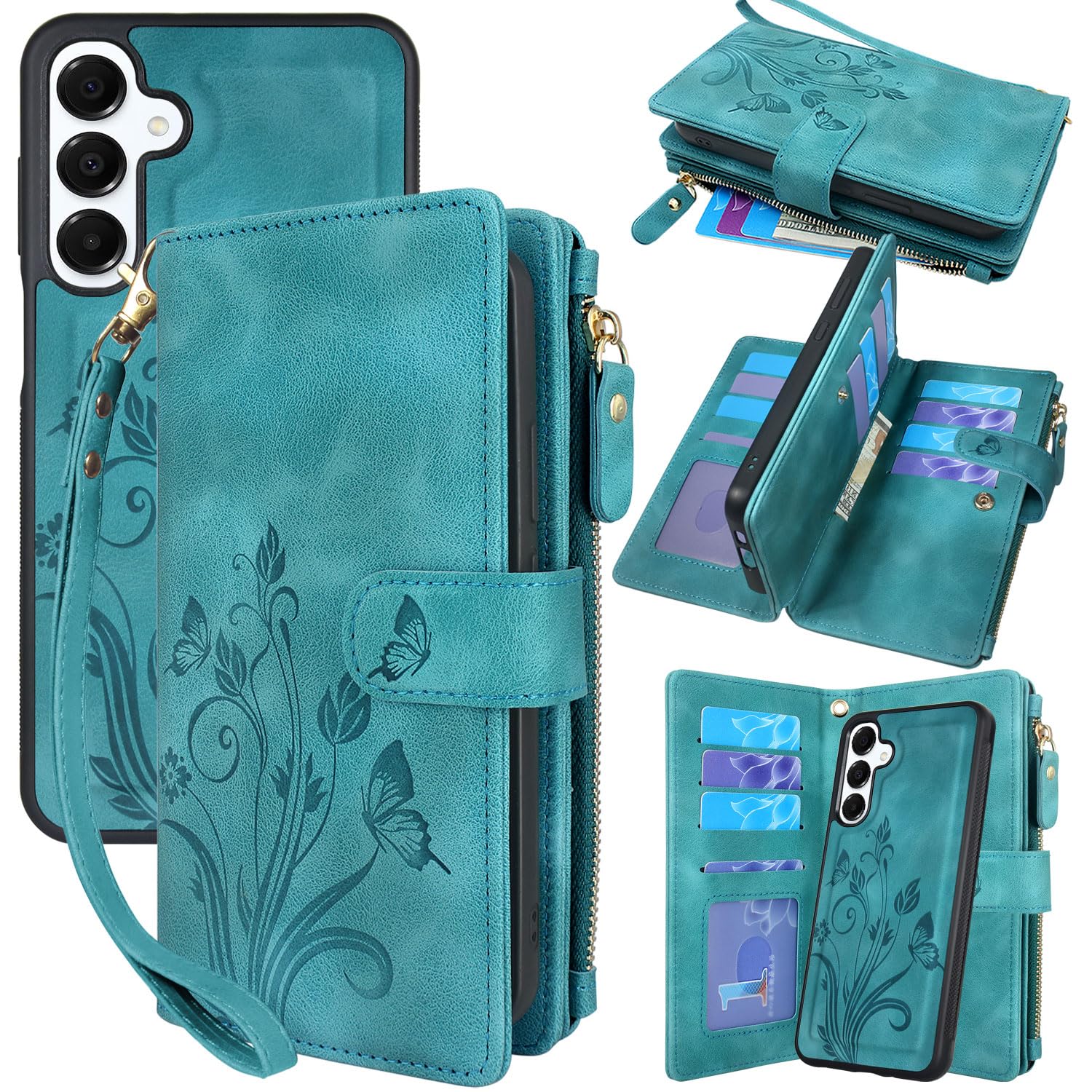 Amazon.com: Lacass Case Wallet for Samsung Galaxy A16 5G, [12 Card ...