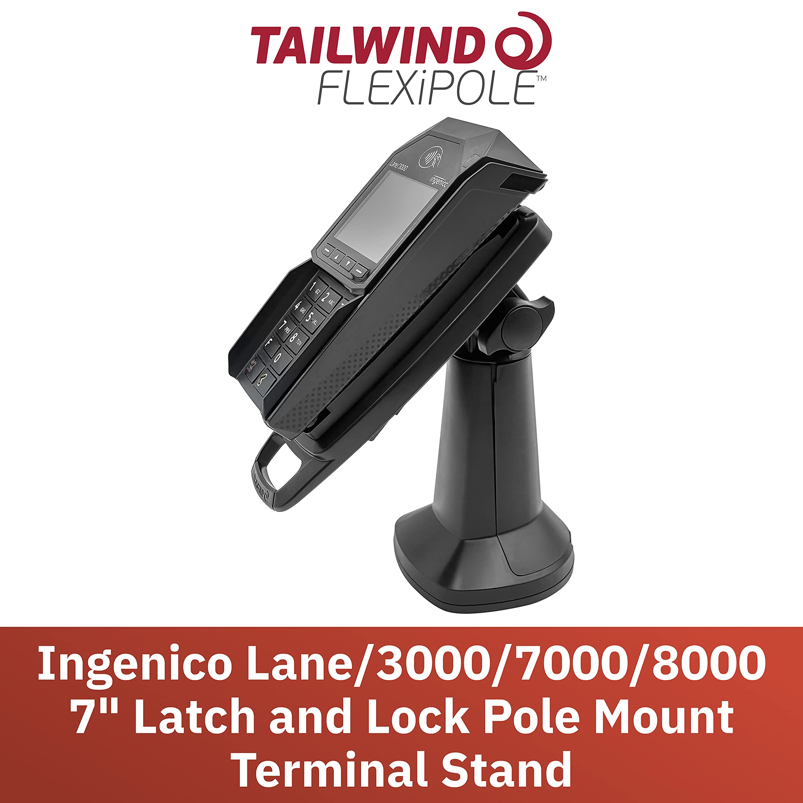 Buy ENS Tailwind Ingenico Lane/3000/7000/8000 7" Latch and Key Lock ...