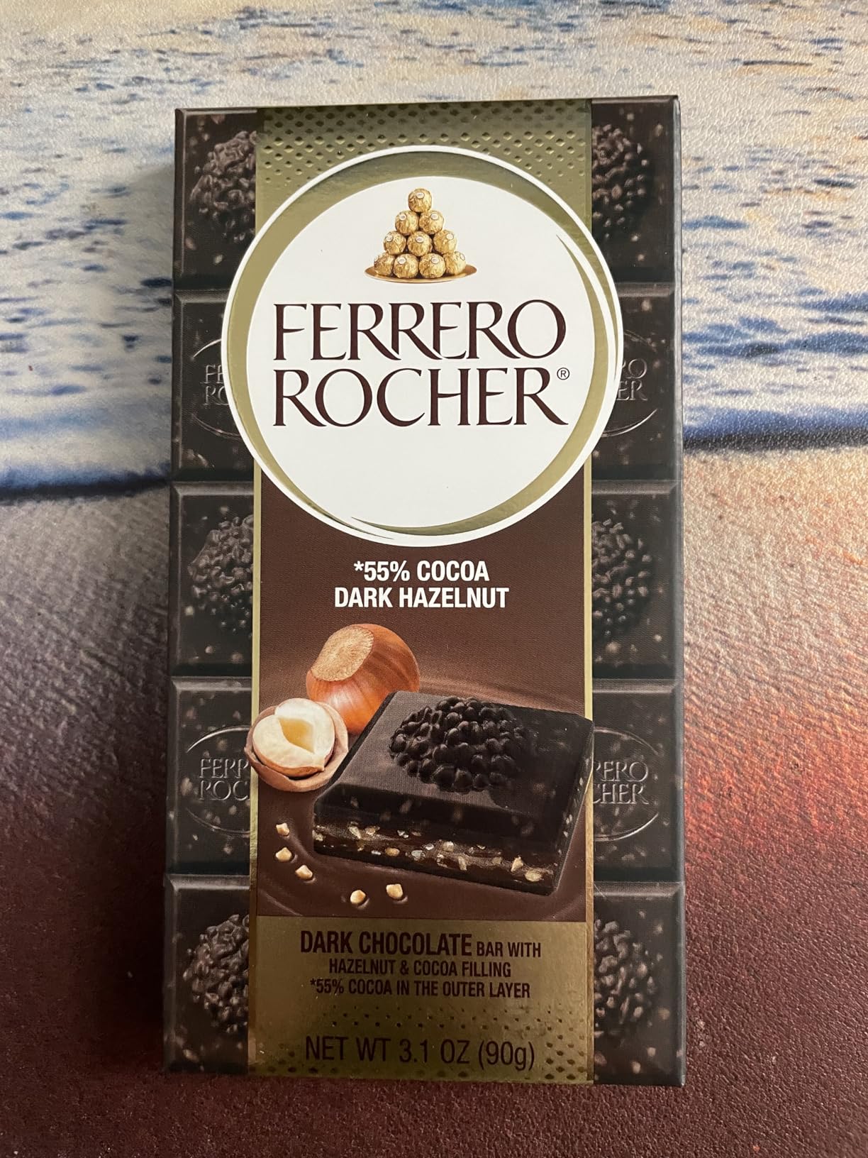 Amazon.com : Ferrero Rocher Premium Chocolate Bars, 8 Pack, Dark ...