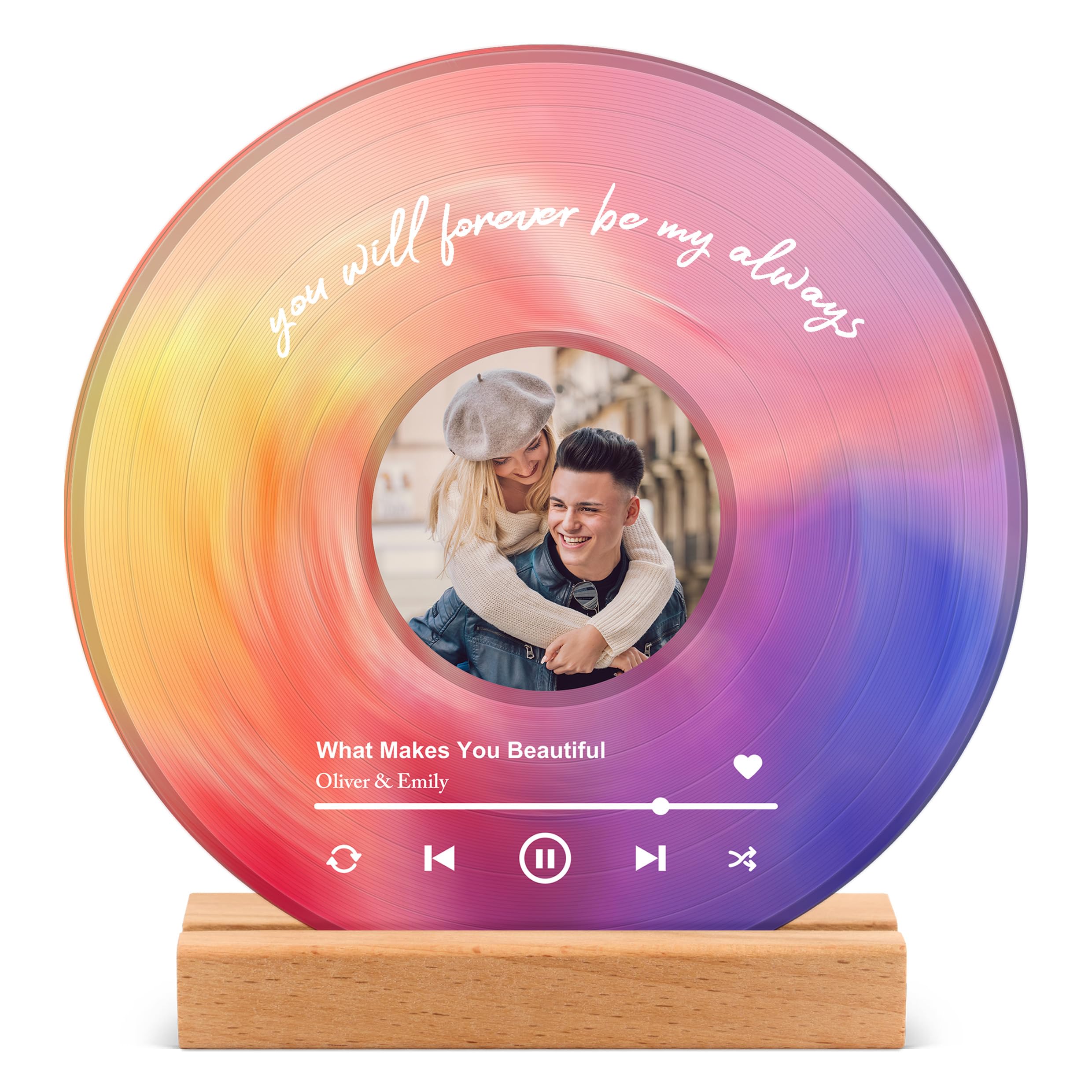 Amazon.com: Greatabox Personalized Vinyl Record, Custom Couple Gifts ...