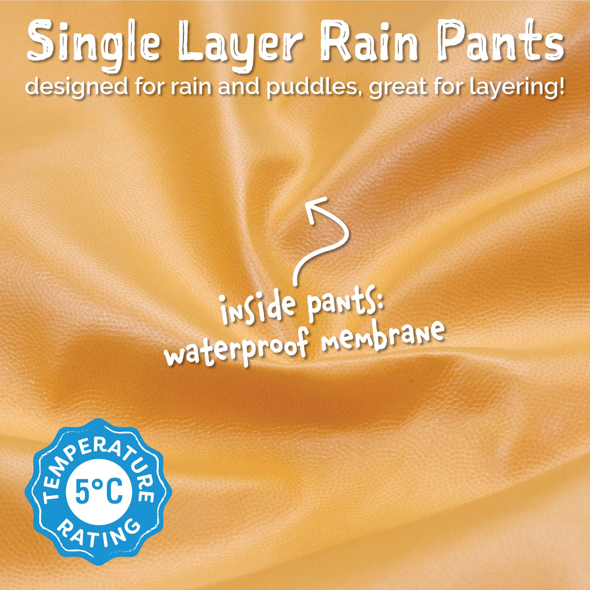 Snapklik.com : JAN & JUL Kids Waterproof Rain Splash Pants For Girls Boys