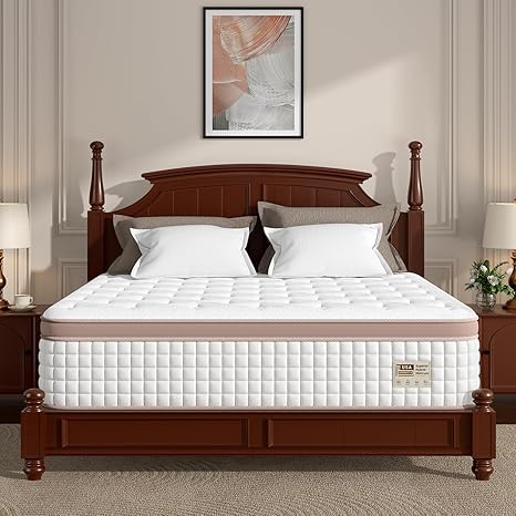 Amazon.com: Queen Mattresses 14 Inch - Firm Hybrid Mattress in a Box ...