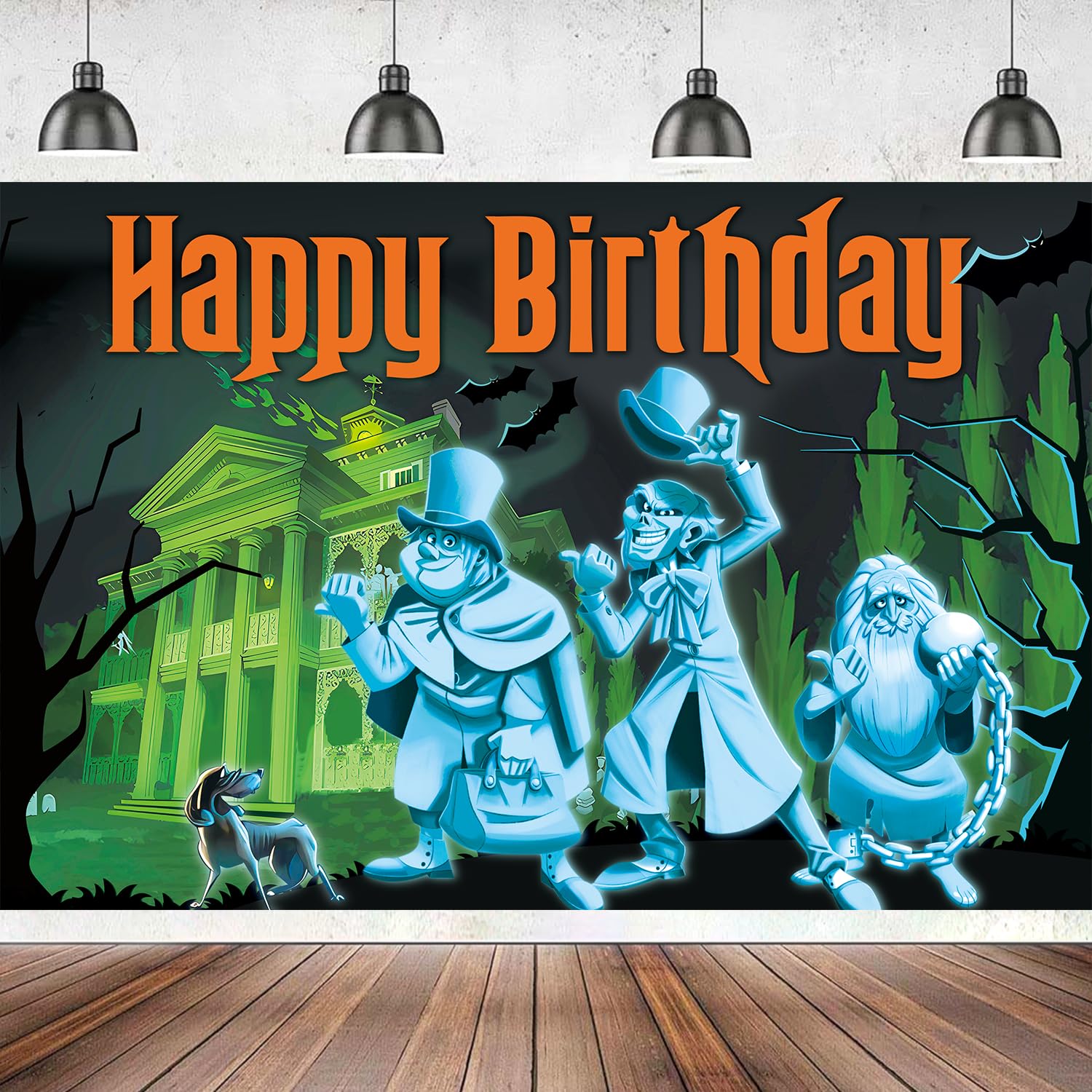 Amazon.com: 5x3FT Haunted House Birthday Decorations Banner, Halloween ...