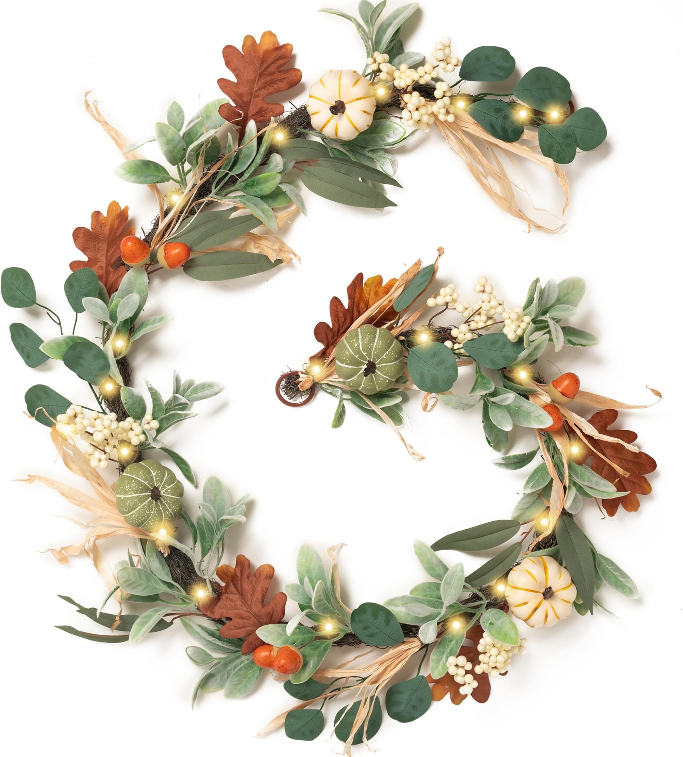 Amazon.com: Artiflr 2 Pack Fall Garland Maple Leaf Vine, 6.5 Ft/Piece ...