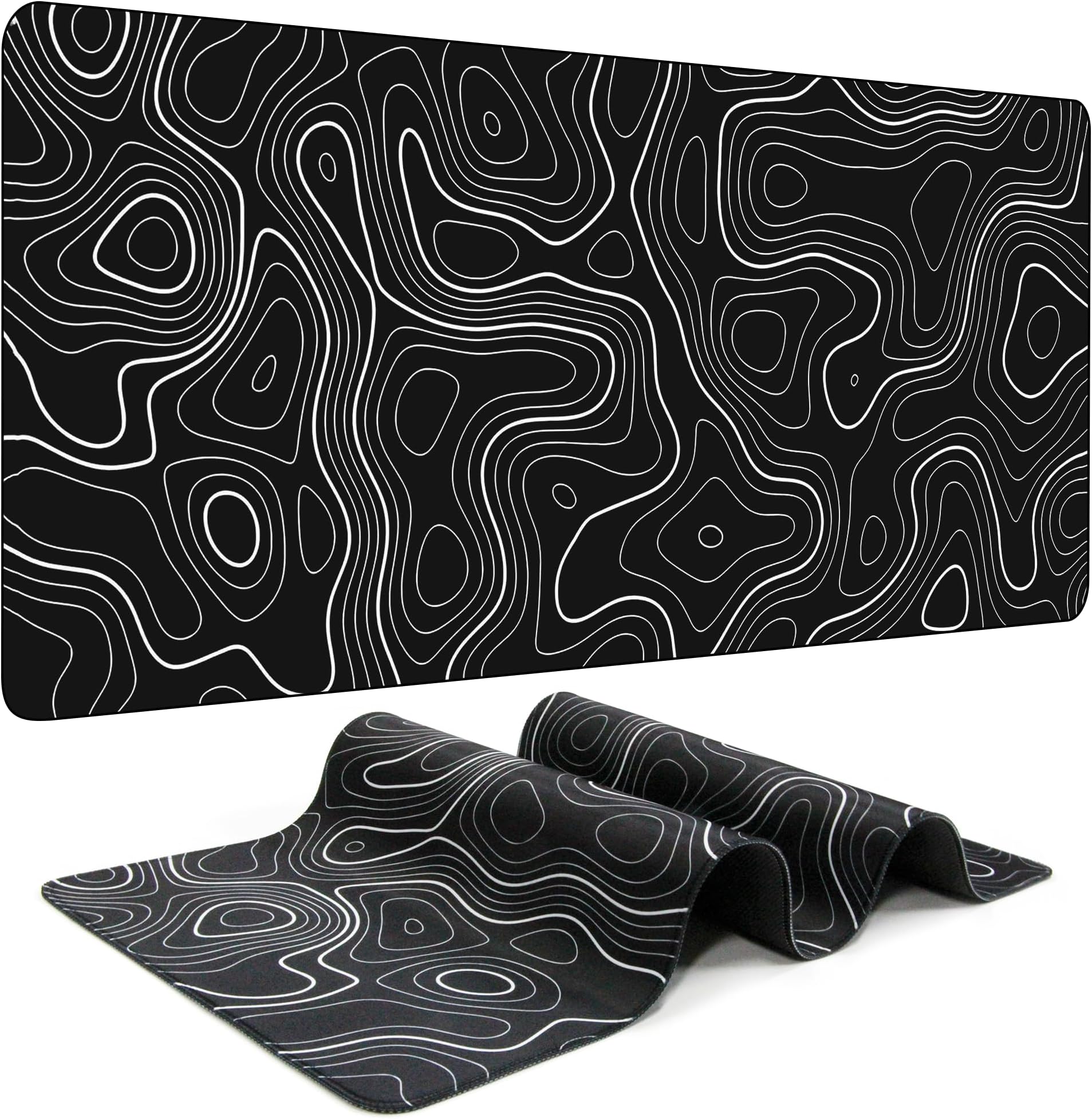 【7 Colors 3 Sizes】【1 or 2 Pack】Topographic Contour Gaming Mouse Pad ...