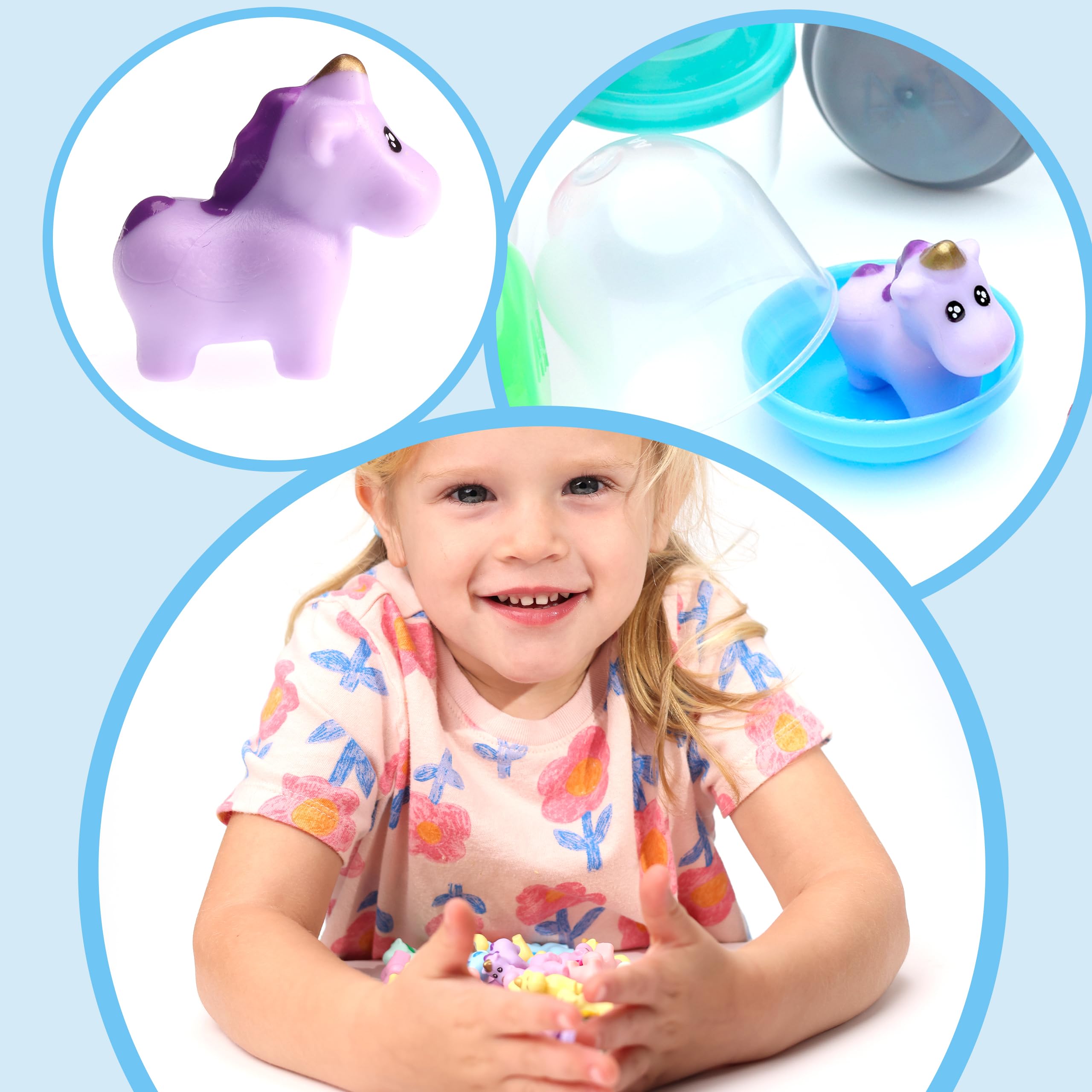 Snapklik.com : Unicorn Mini Toys In Capsules - 100 Pcs Of 1.1 Inch ...