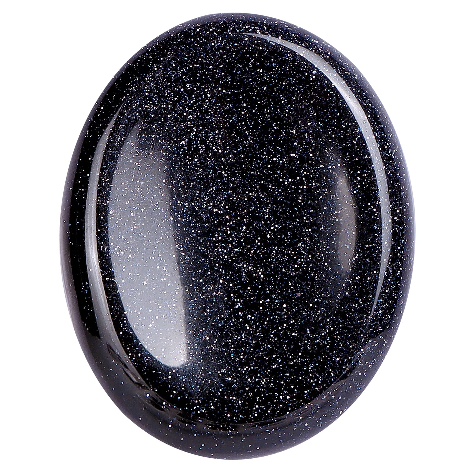 Amazon.com: LEADGEM 2" Worry Stone Blue Sand Crystal Palm Stones ...