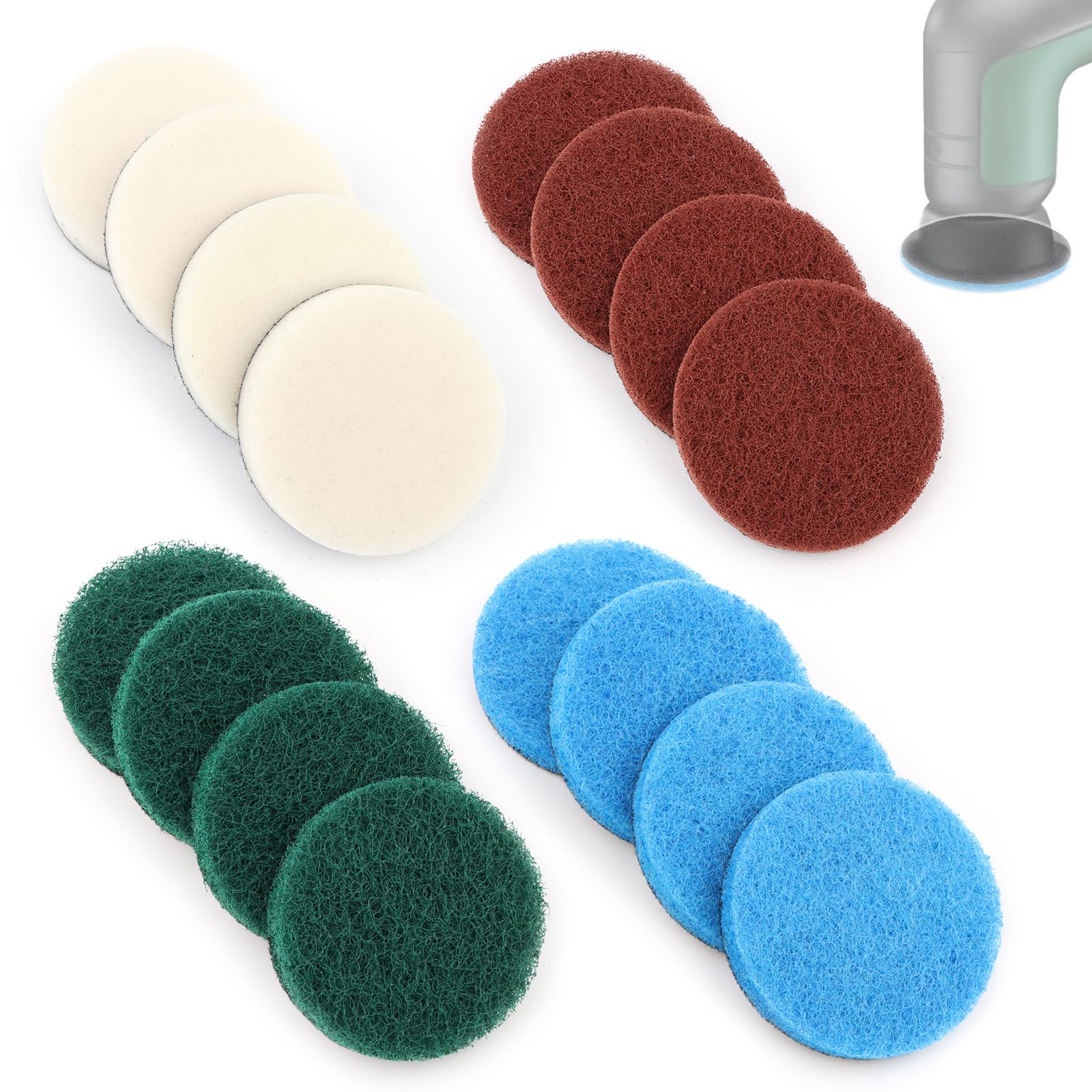 Pack of 16 Cleaning Brush Attachments for Bosch, Universal Brush Set Compatible with Bosch Home ...