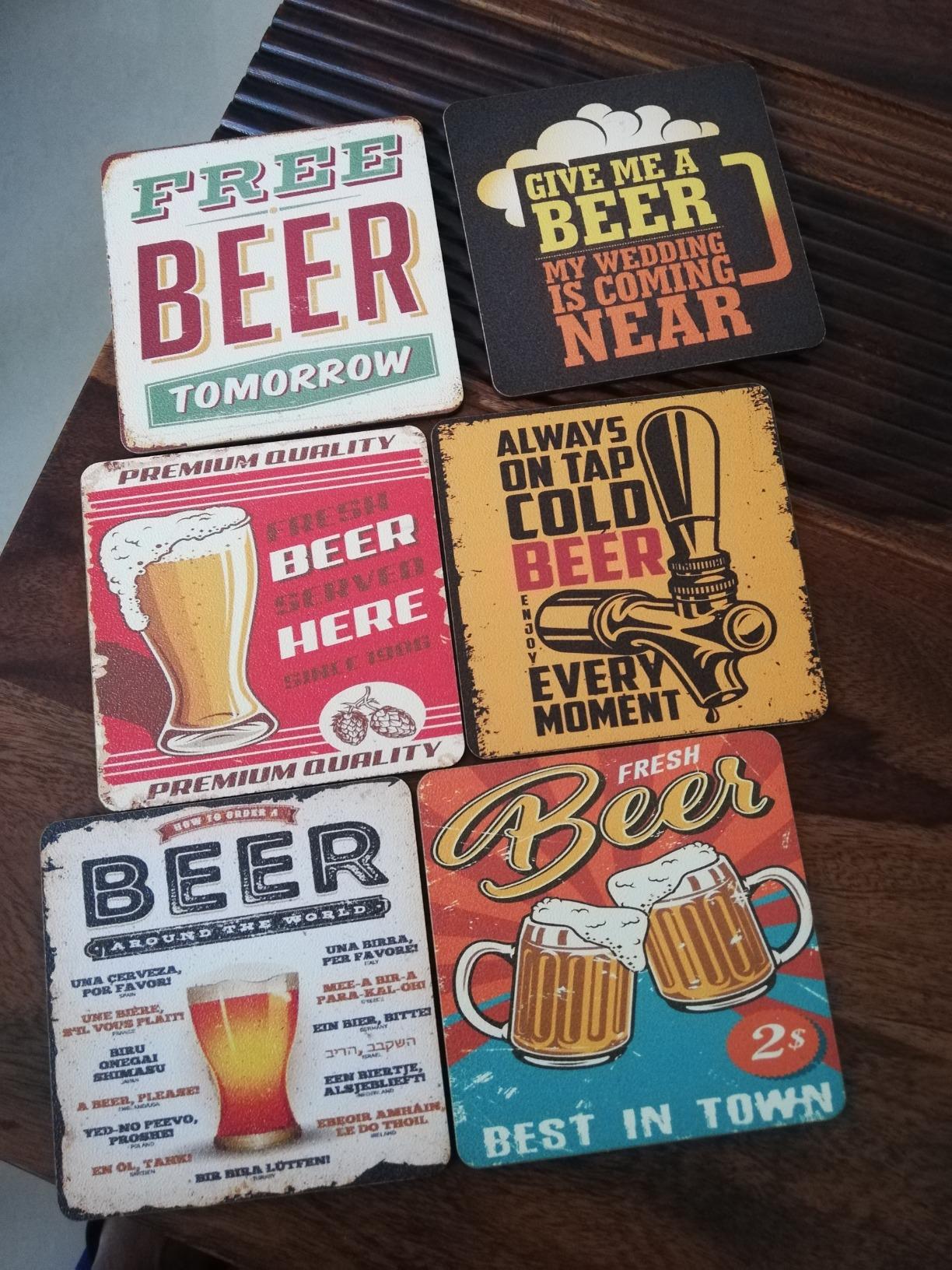 Friends Office Automation Designer Handmade Wooden Coaster Set for Home ...