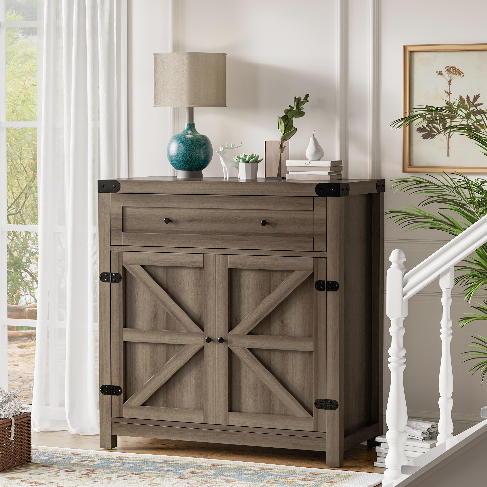 Snapklik.com : Flamaker Sideboard Buffet Cabinet