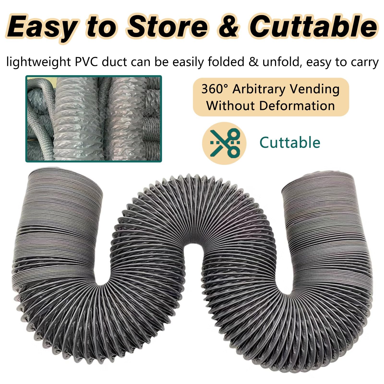 Flex Ductwork Sizing HVAC 2 4 6 8 10 12 14 16 18 20 24 X 10 20 30ft ...