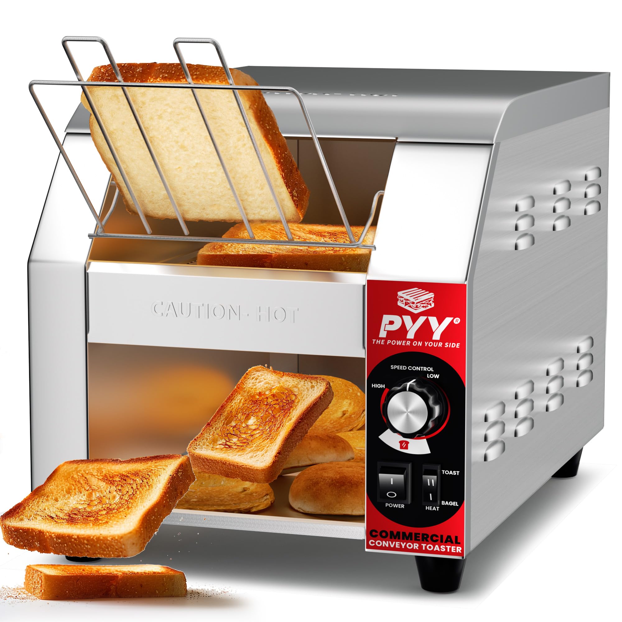 Amazon.com: PYY Commercial Conveyor Toaster - Upgrade 1350W 200 Slices ...