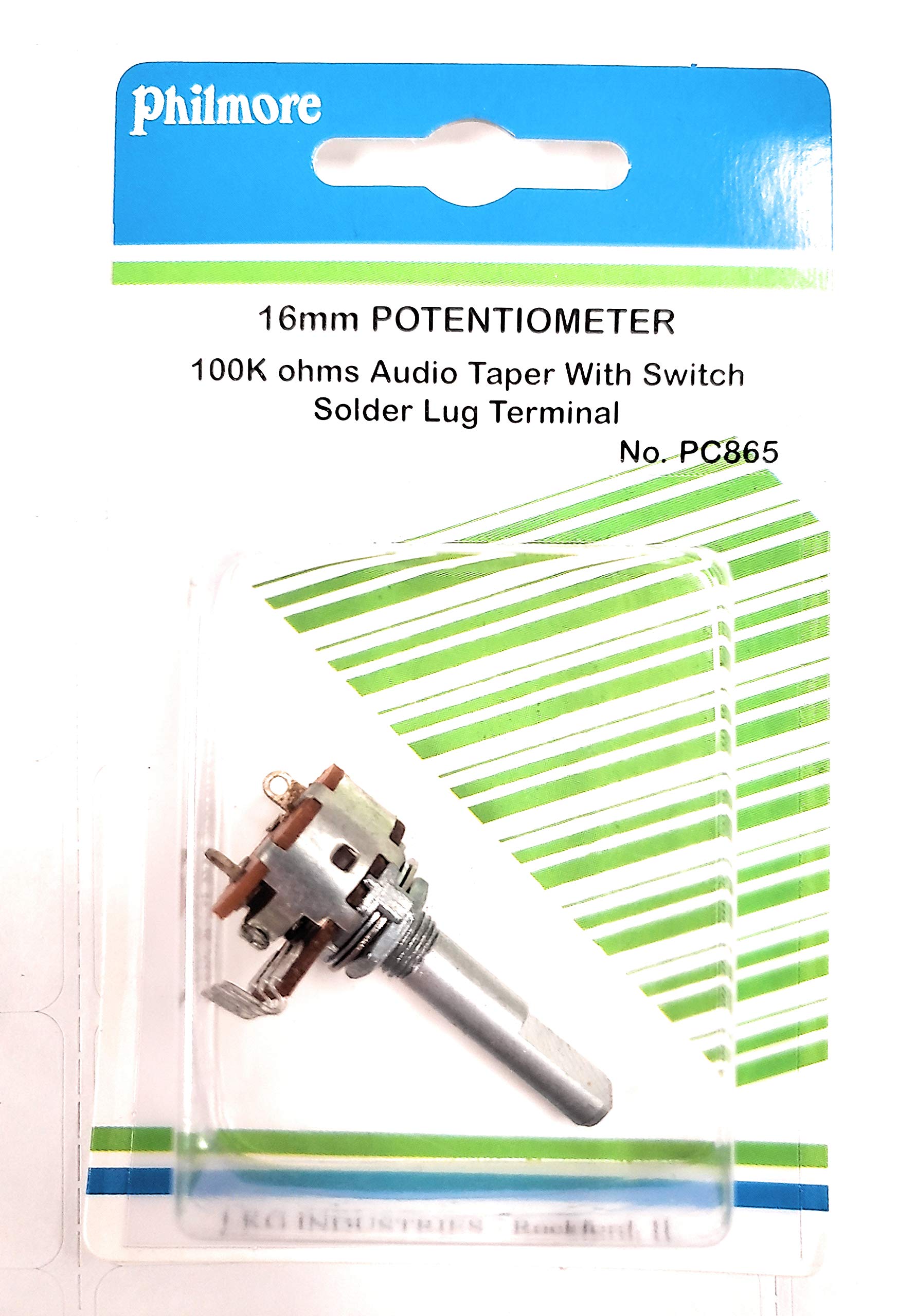 100K OHM Audio Miniature Potentiometer 16mm: Amazon.com: Industrial ...
