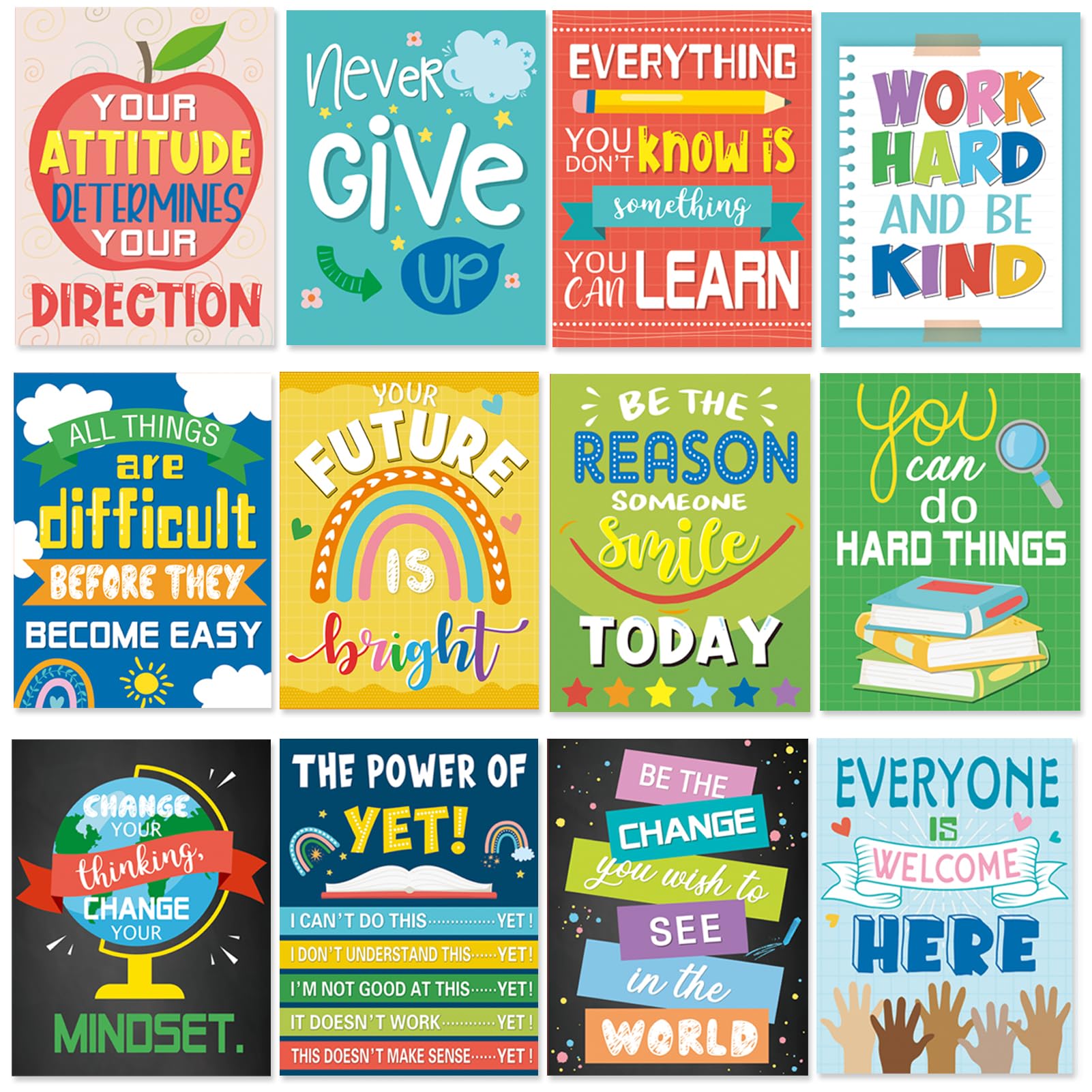 Snapklik.com : Adduster 12 Classroom Motivational Posters ...