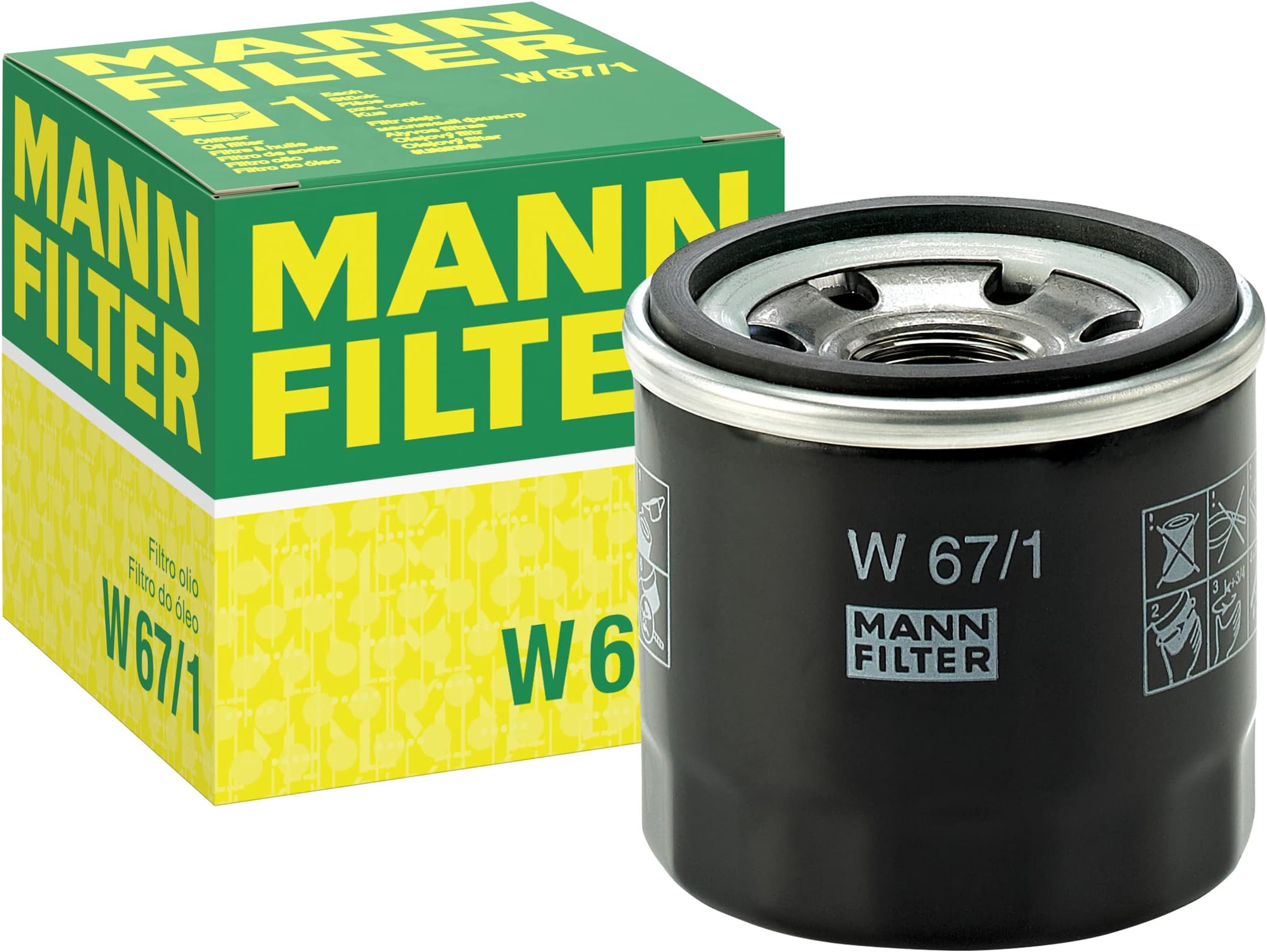 MANN-FILTER W 714/3 Oil filter – For Passenger Cars : Amazon.co.uk ...