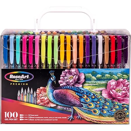 Amazon.com : RoseArt Premium 146 Piece Art Set, Fold-out Metal Artist ...