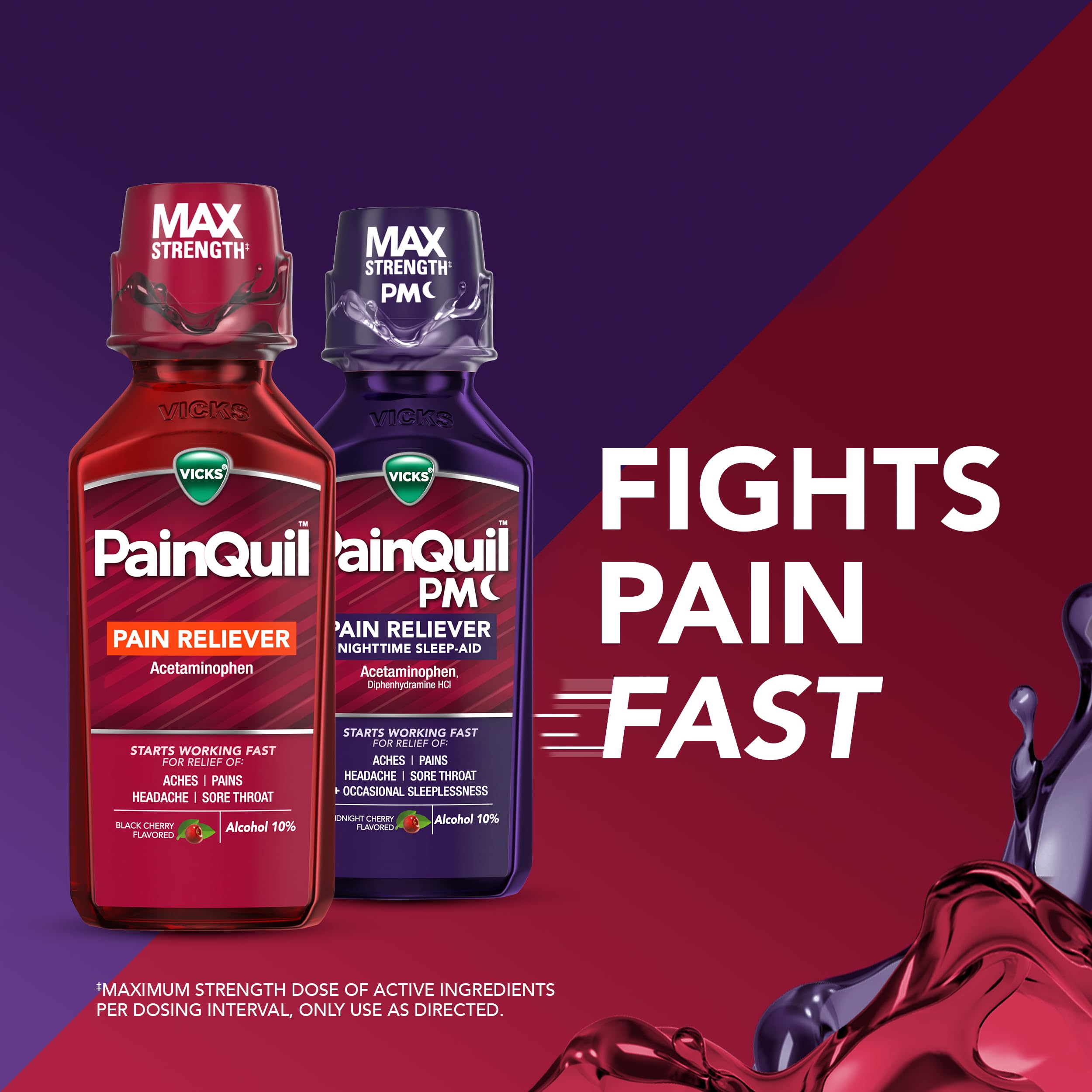Snapklik.com : Vicks PainQuil & PainQuil PM Pain Relief Liquid