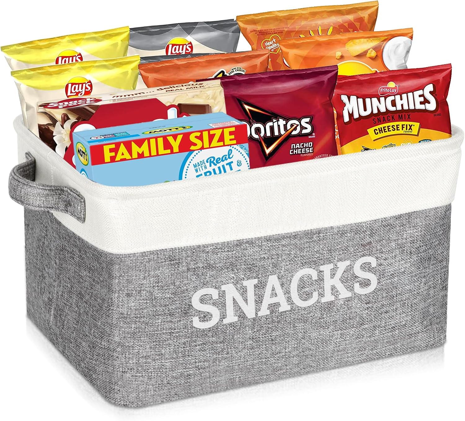 Amazon.com: Snack Organizer for Pantry, Foldable Fabric Snack Storage ...