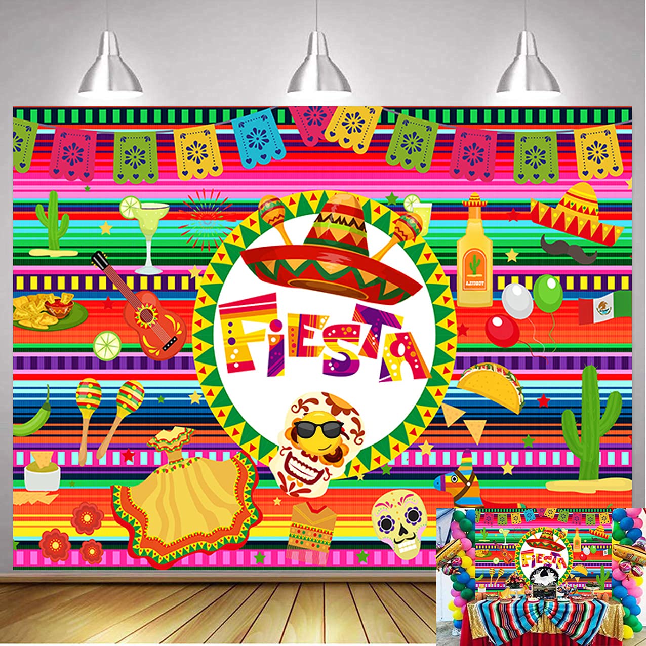 Mexican Fiesta Theme Photography Backdrop And Studio Props Great As ...