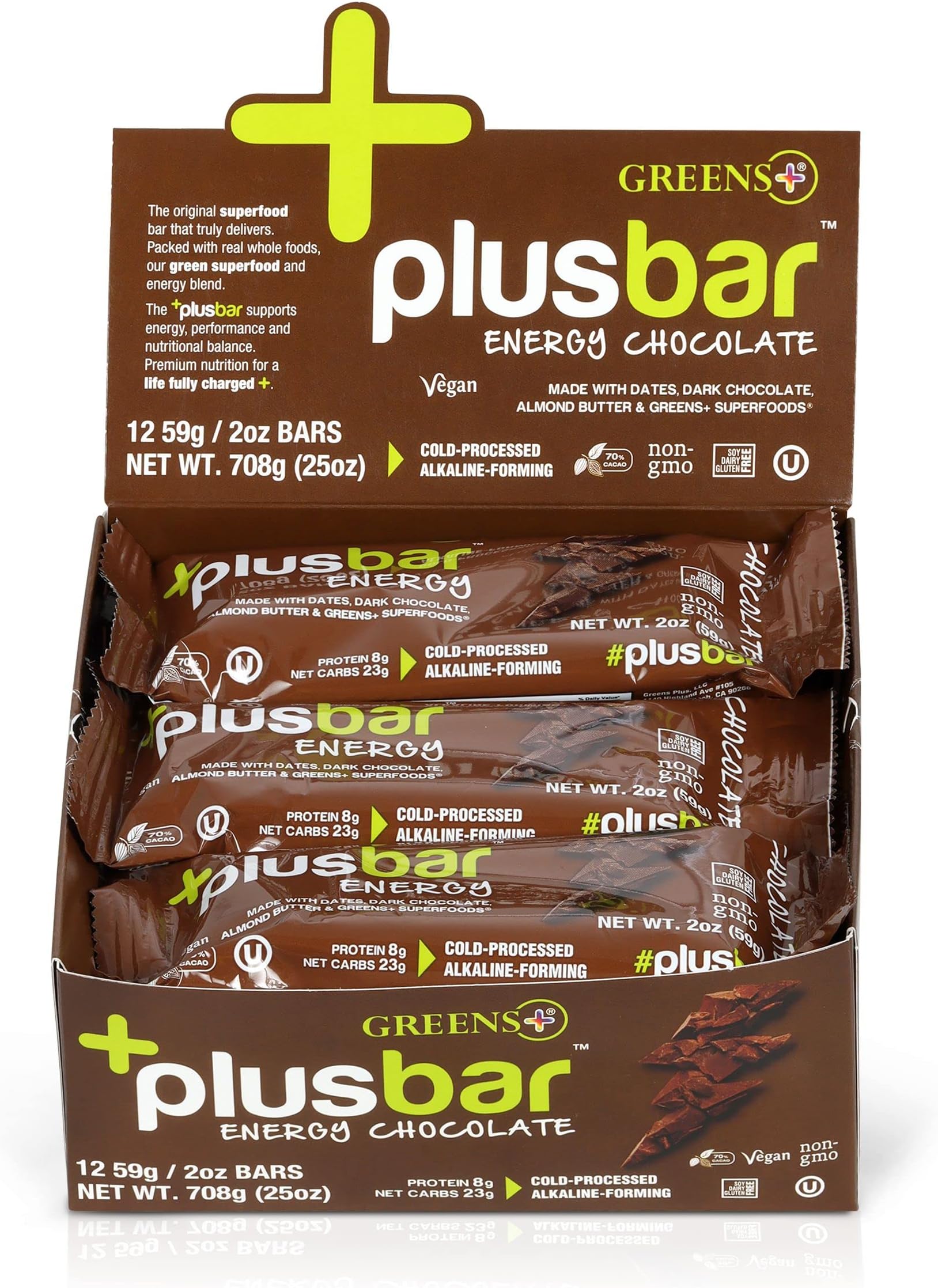 Amazon.com : Nectis Green Super Protein Meal Bars, Apple Cinnamon, 20g ...