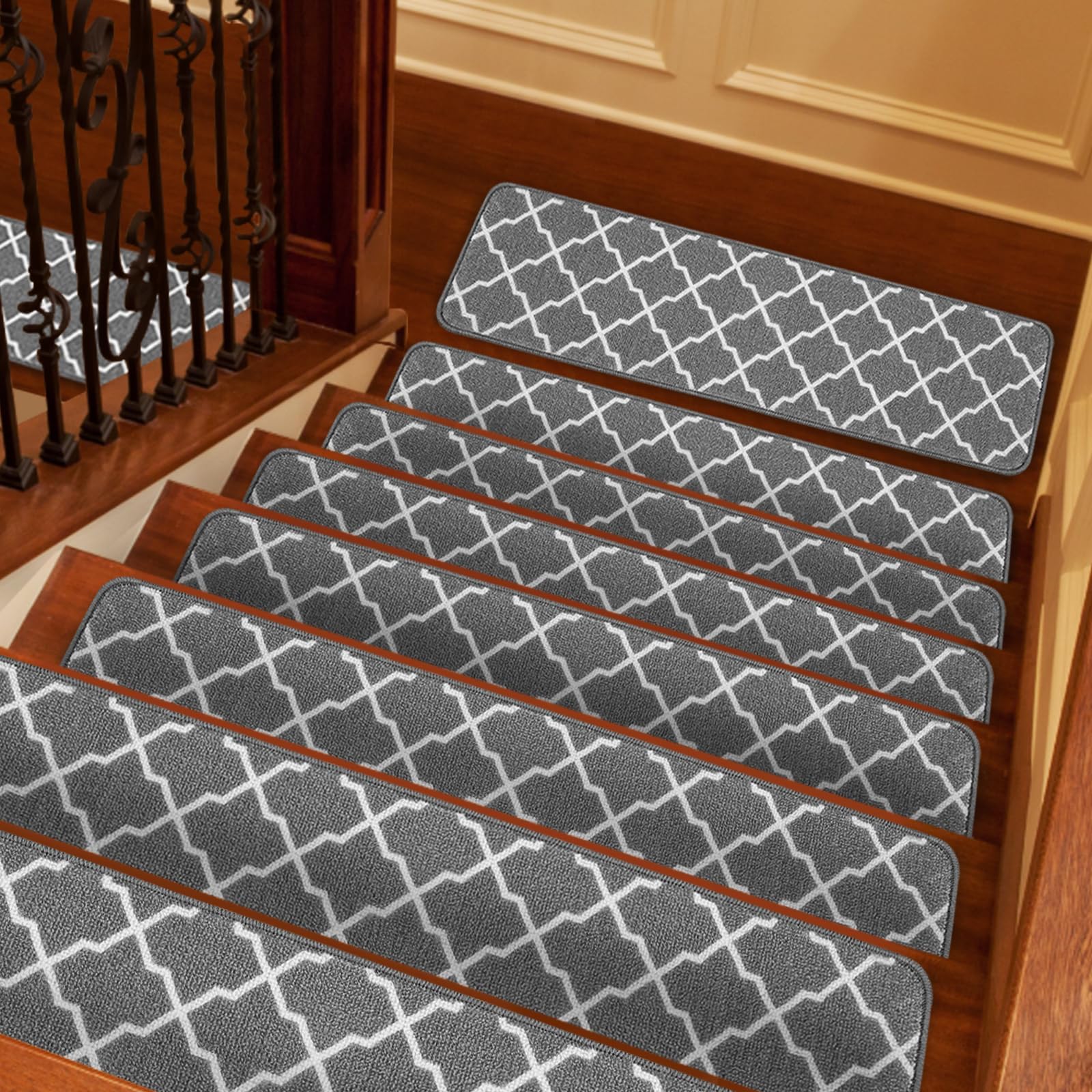Amazon.com: BIYOZER Stair Treads Carpet Peel and Stick with Self ...