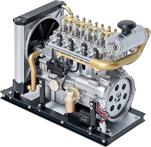 Amazon.com: TECHING Mini Diesel Engine Model kit That Runs OHV 4 ...