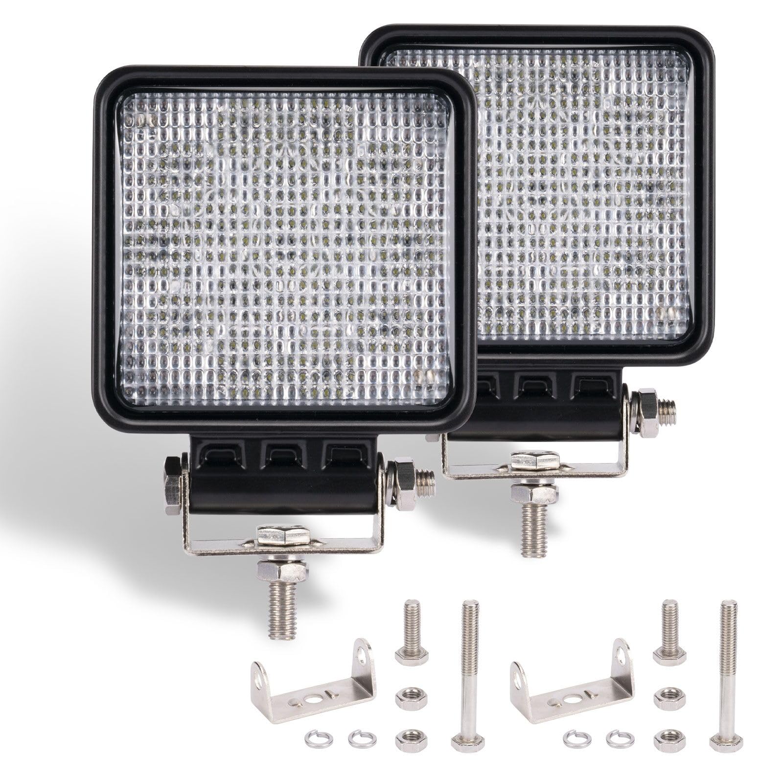 Amazon.com: ANGU-OFFROAD LED Light Pods, 2PCS 4inch LED Diffuse Beam ...