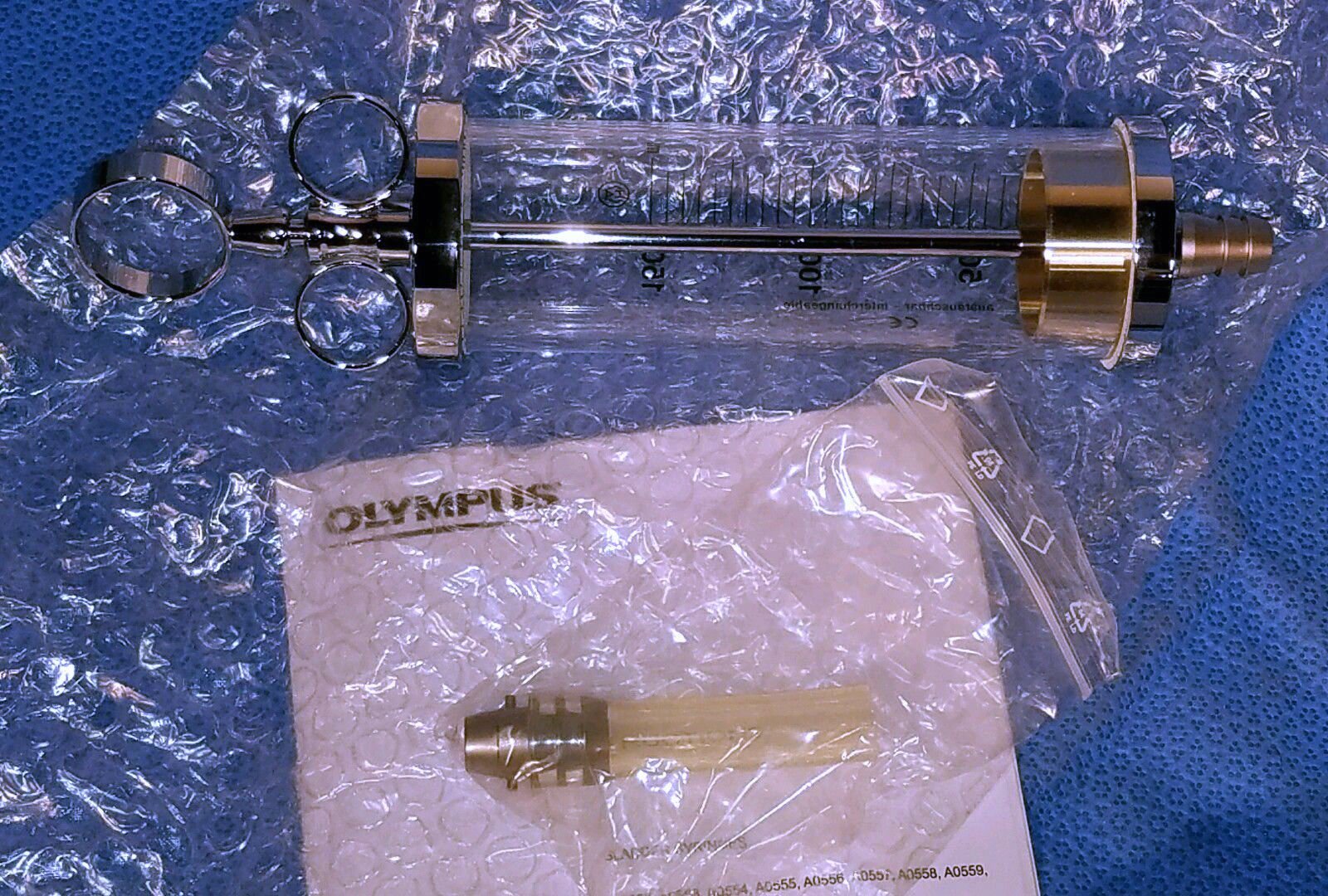 Olympus A0555 Syringe 150ml With Flex Clamping Cone For Evacuation ...