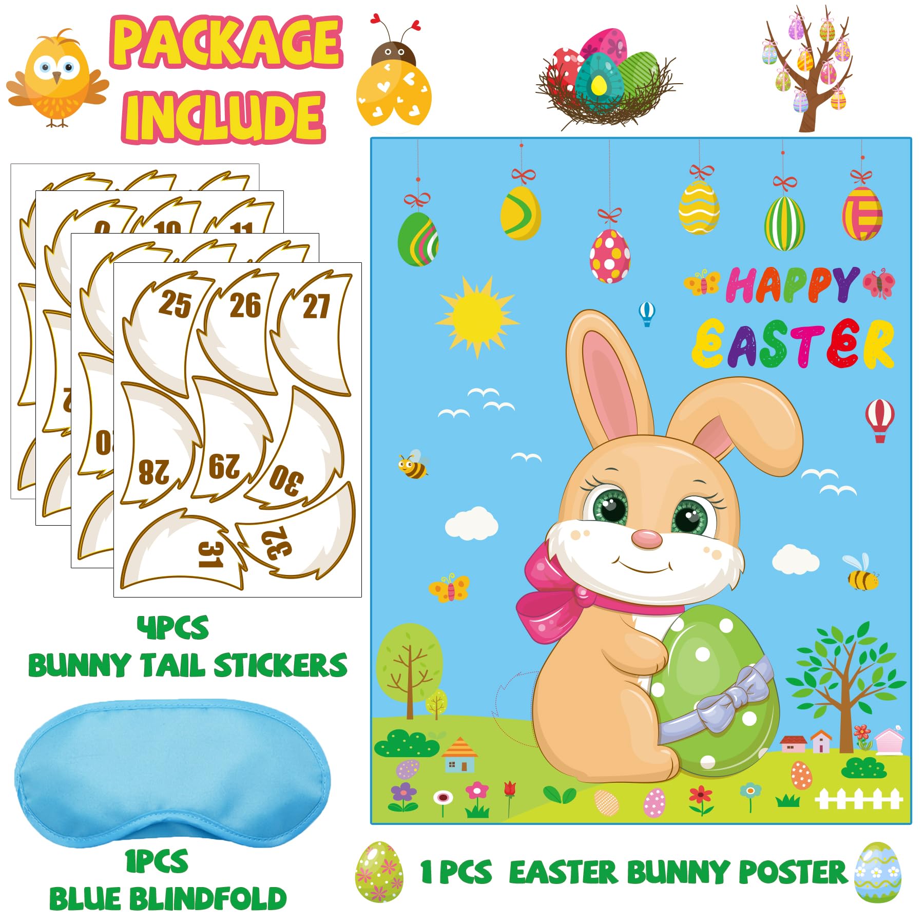 Snapklik.com : Easter Games For Kids Pin The Tail On The Bunny Easter ...