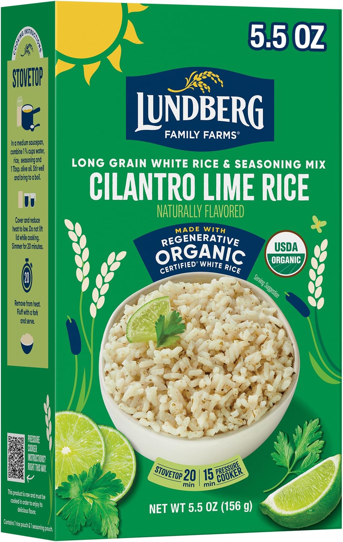 Amazon.com : Lundberg Family Farms, Rice Pilaf White Cilantro Lime ...