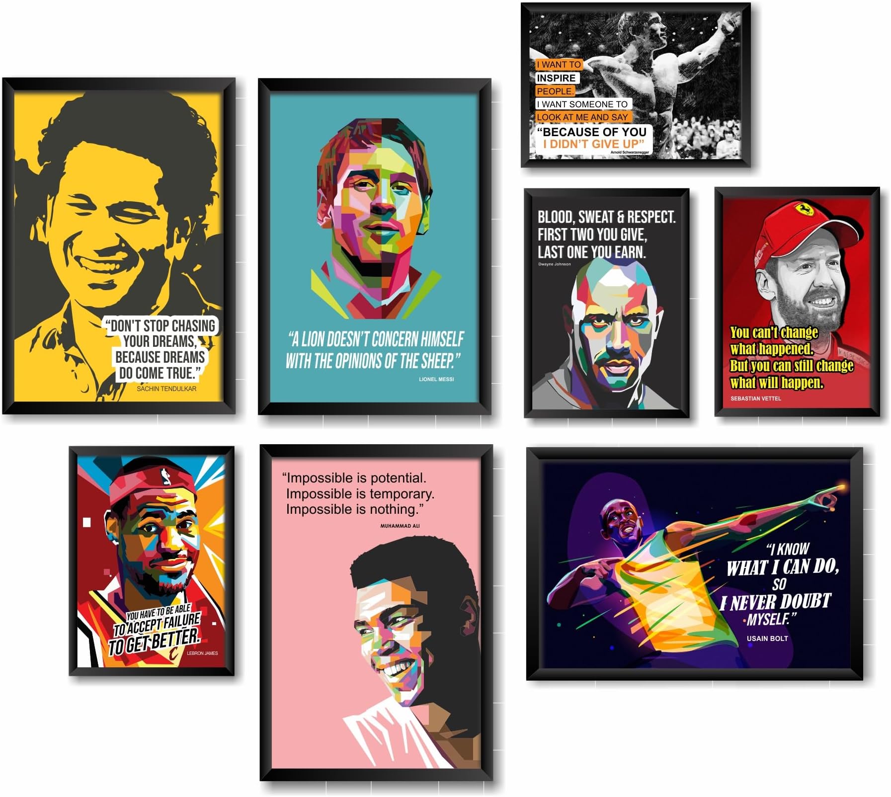 PAPER PLANE DESIGN PPD Motivational Quotes Wall Framed Posters, Office ...