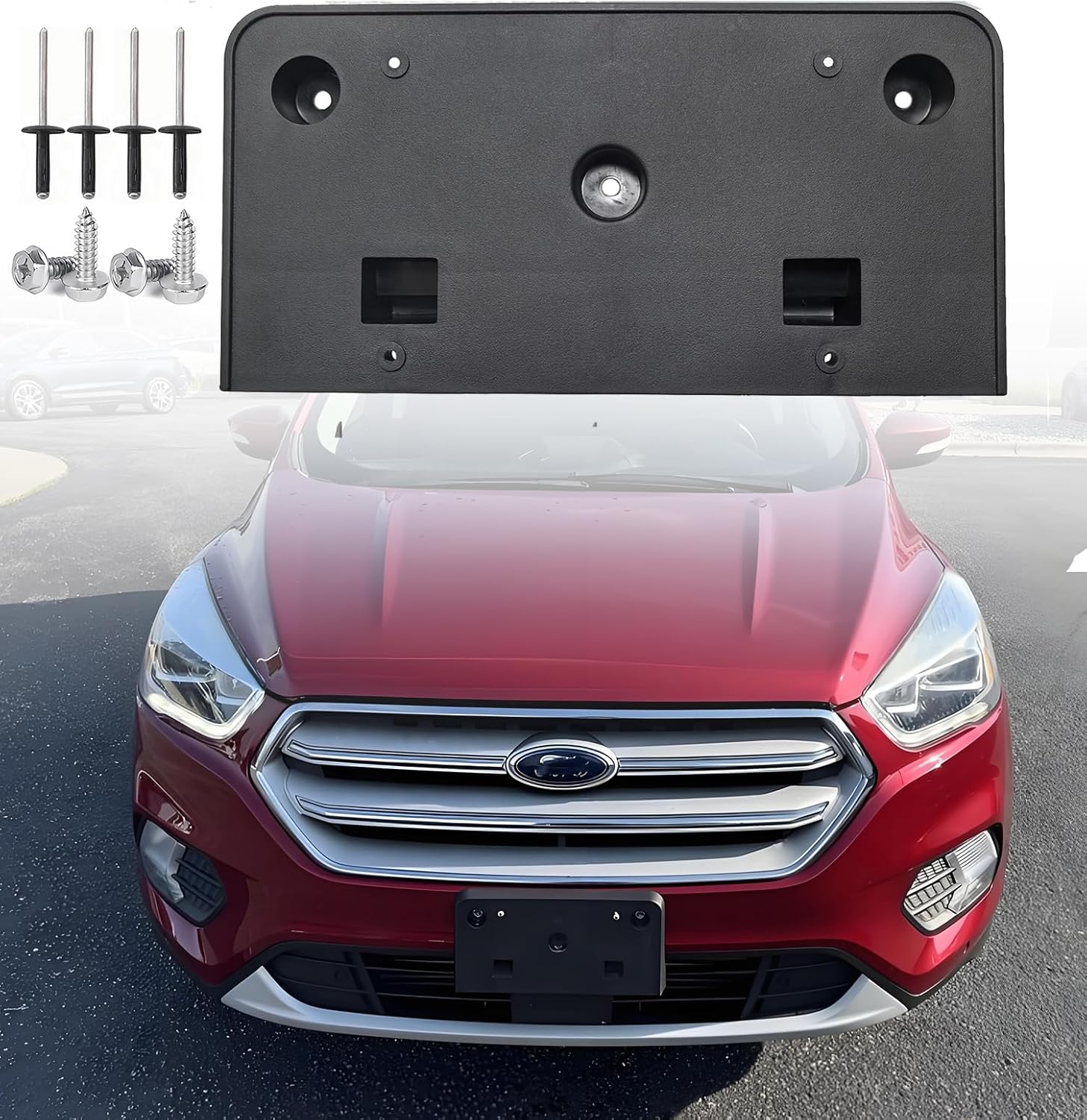Amazon.com: FASTCHE Front License Plate Frame Compatible with Ford ...