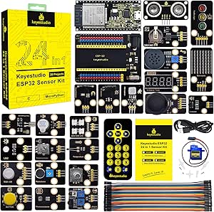 KEYESTUDIO ESP32 Kit de sensor 24 en 1 : Amazon.com.mx: Electrónicos