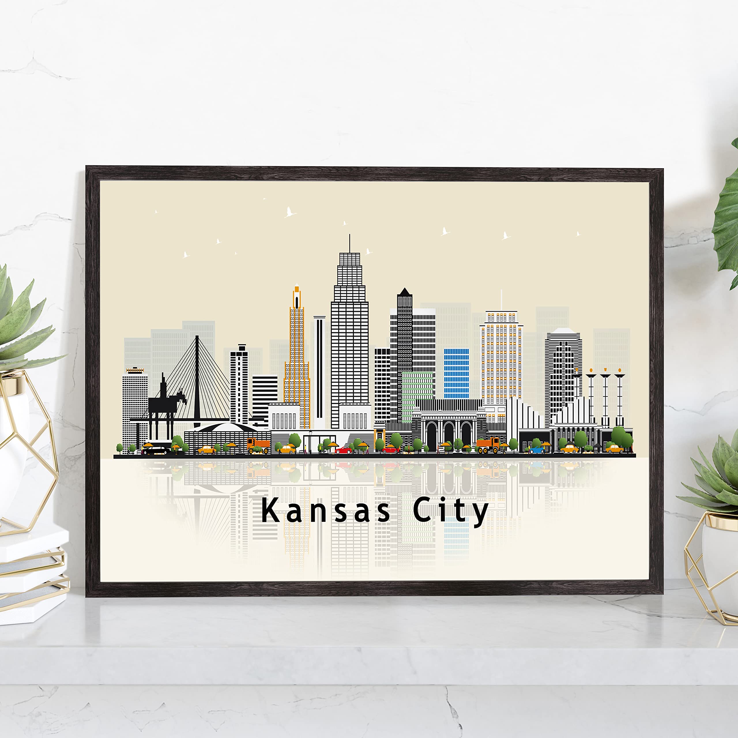 Amazon.com: Pera Print KANSAS CITY Missouri Poster, KANSAS CITY ...