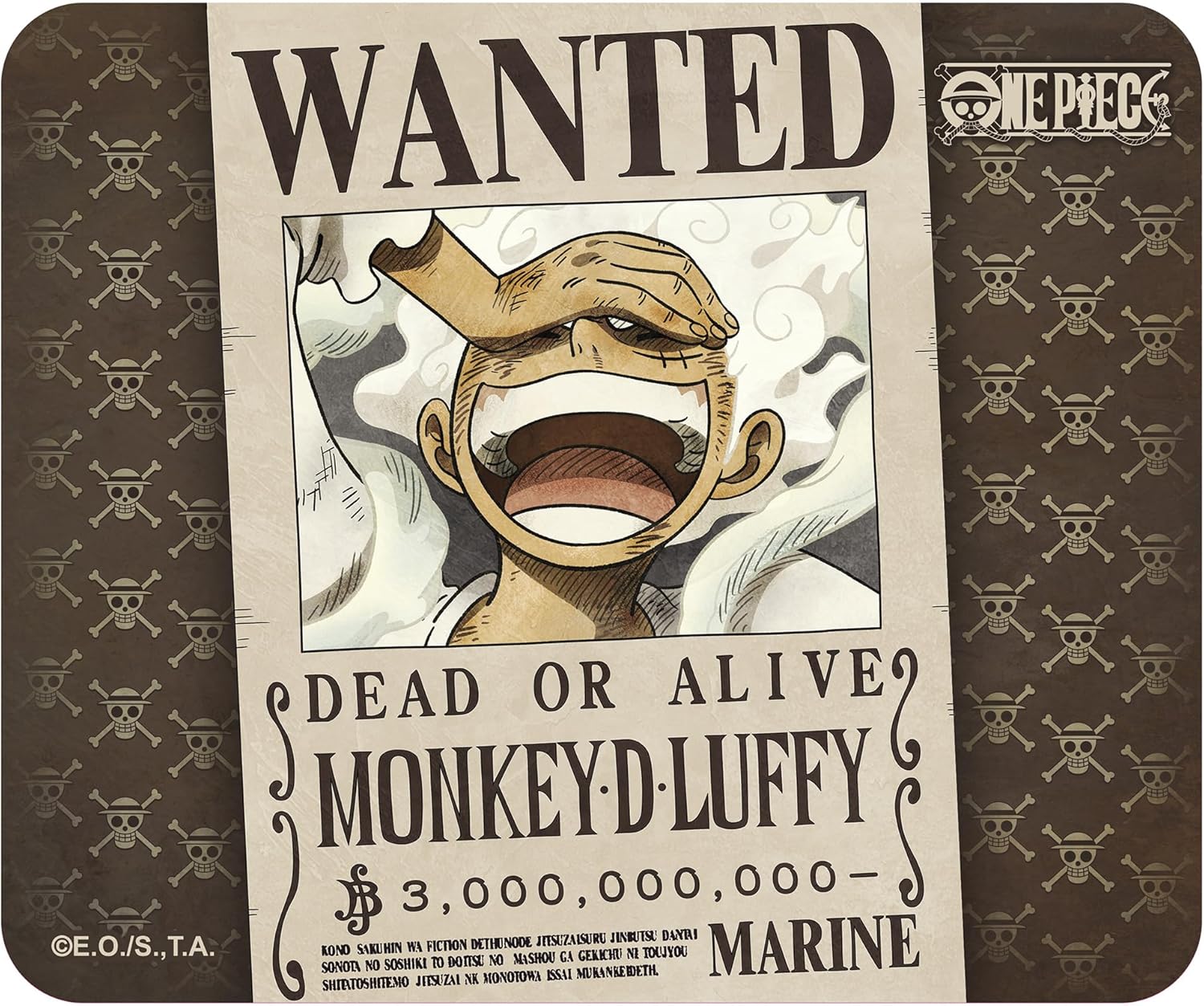 Amazon.com: ABYSTYLE One Piece Wanted Luffy Poster Flexible Mousepad 9. ...