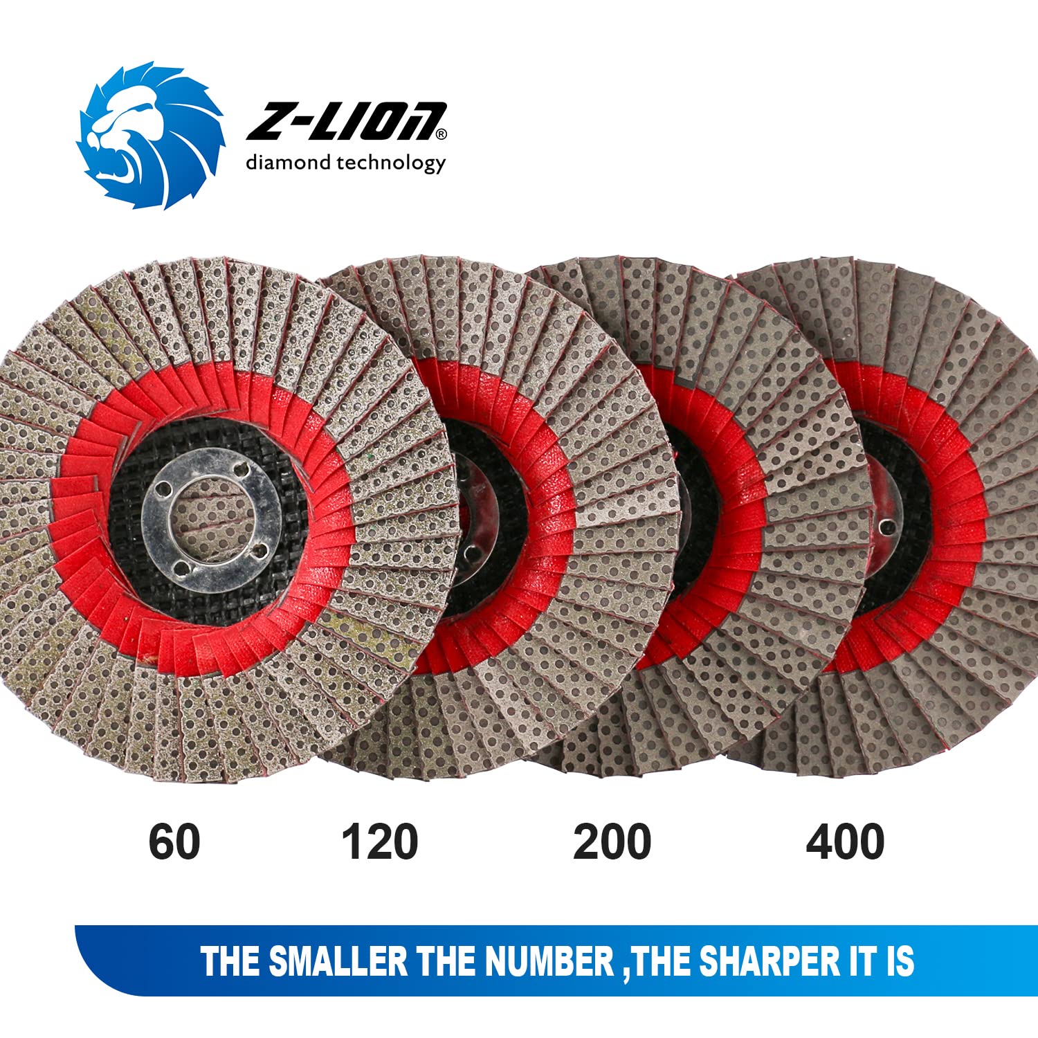 Snapklik.com : 4 Inch Diamond Flap Disc Grinding Sanding Wheels For ...
