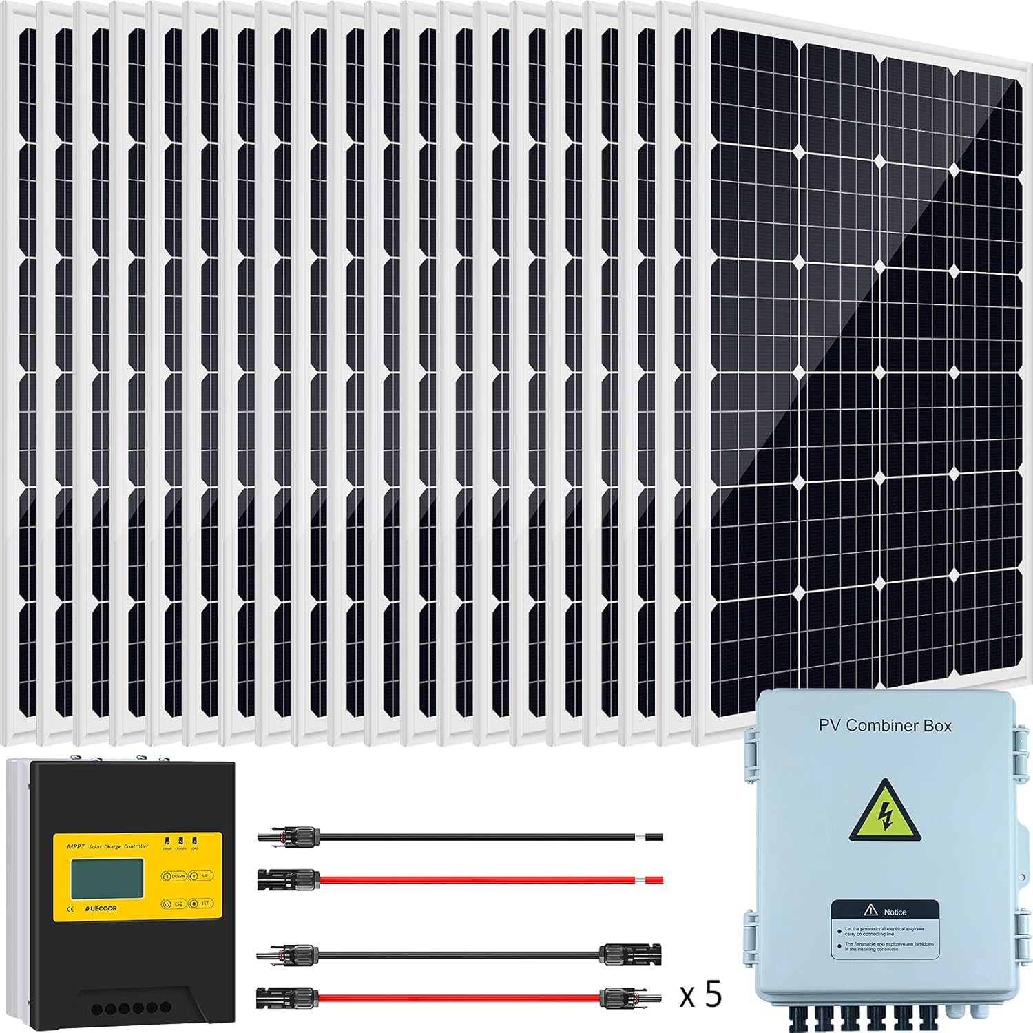Amazon.com: 2400W 48V Solar Power System Kit for Home House Off Grid ...