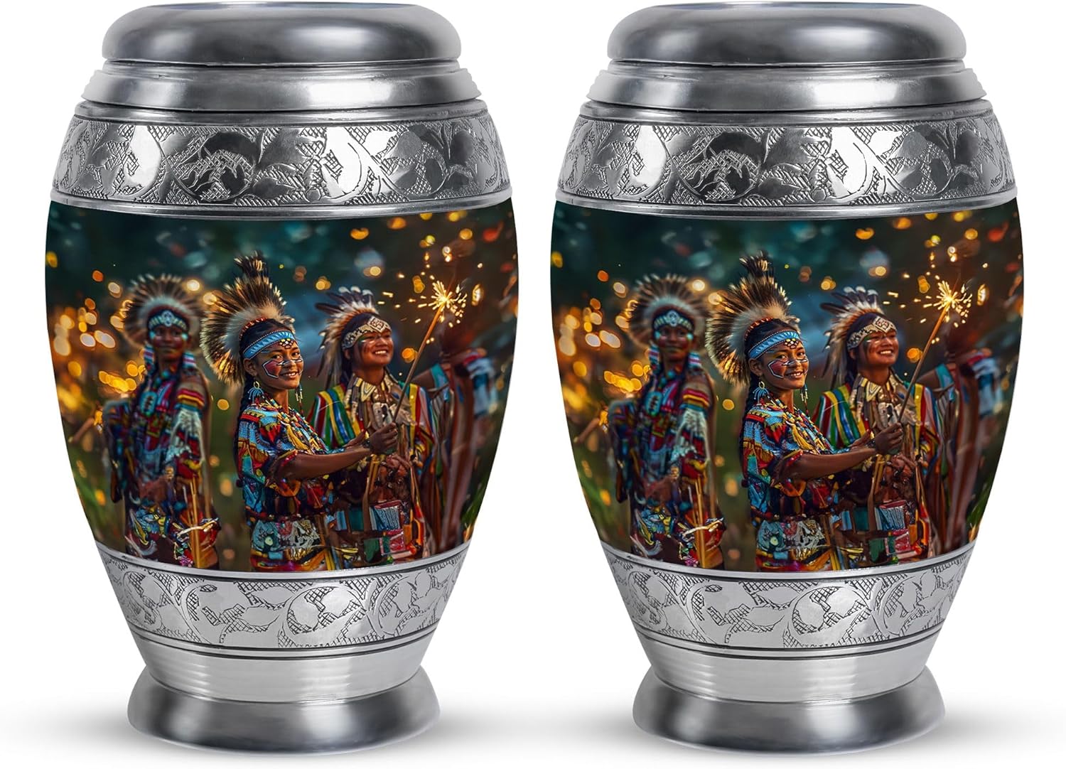 Amazon.com: JAGSHASHI Native American Themed Urns - Mini Urns for Ashes ...